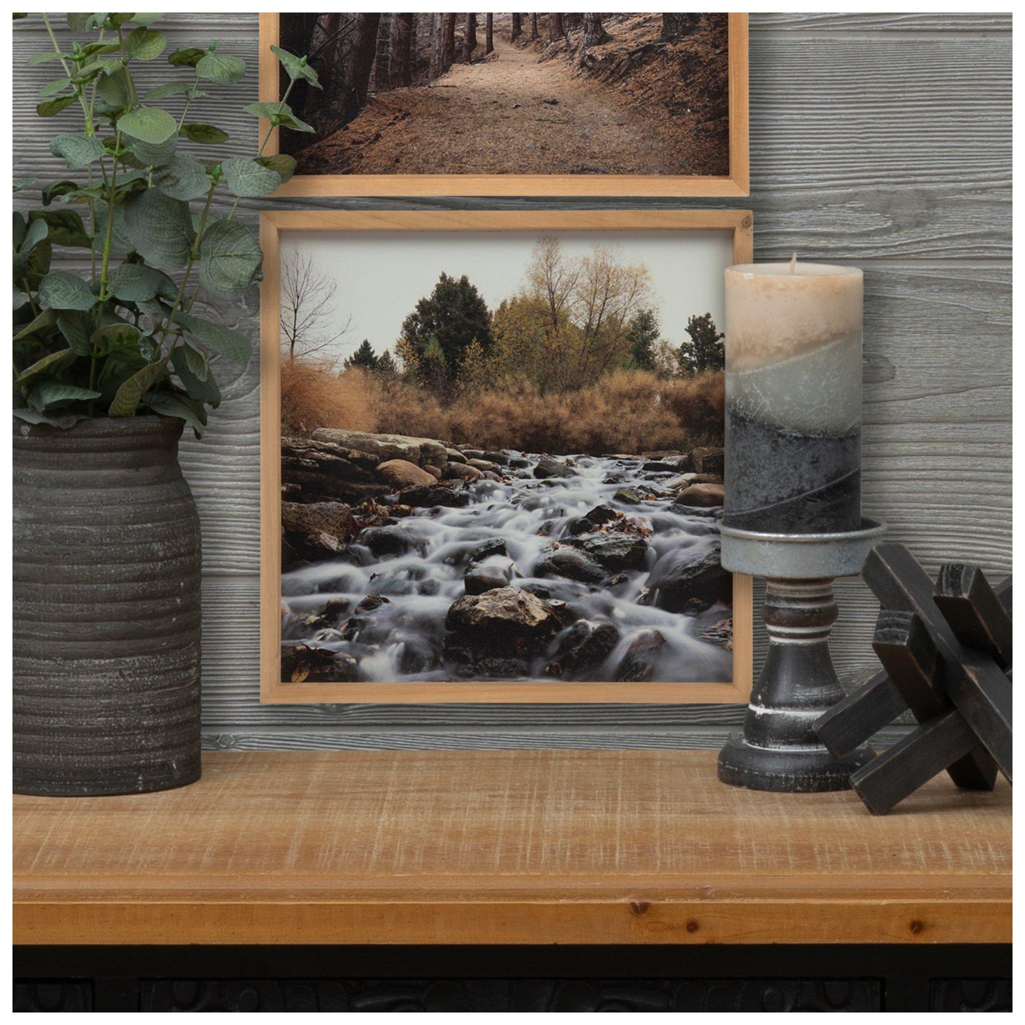 River Rocks Framed Wood Wall Decor | Hobby Lobby | 2413565