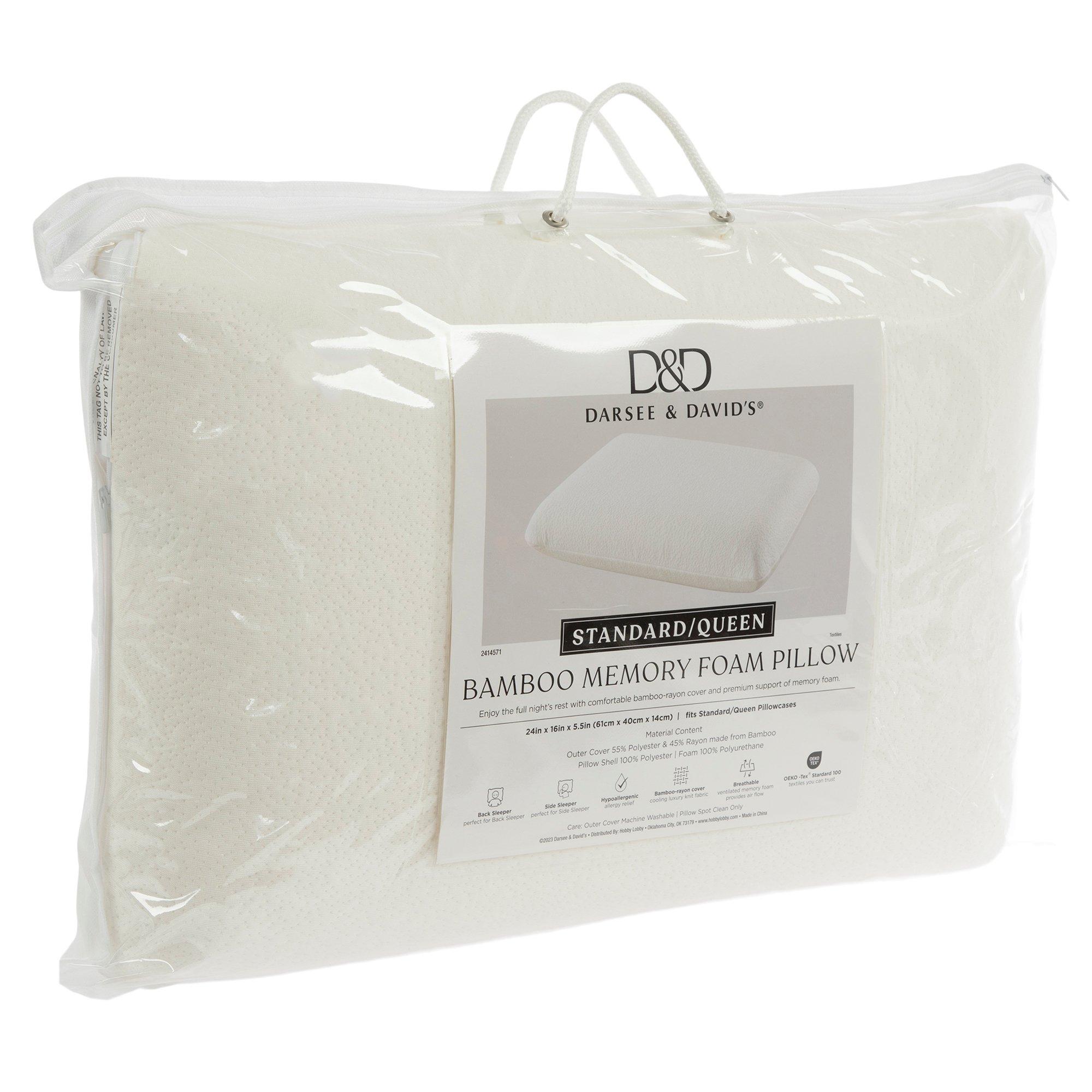 White Bamboo Memory Foam Pillow | Hobby Lobby | 2414571