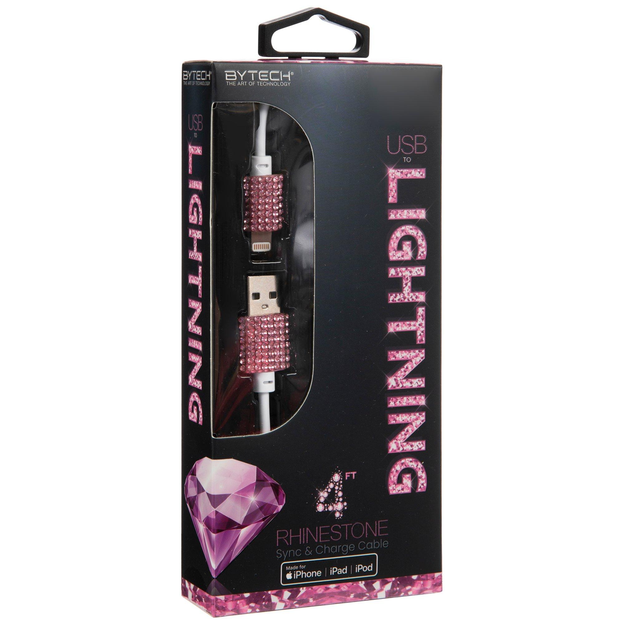 Pink Rhinestone iPhone USB Charging Cable | Hobby Lobby | 2415255