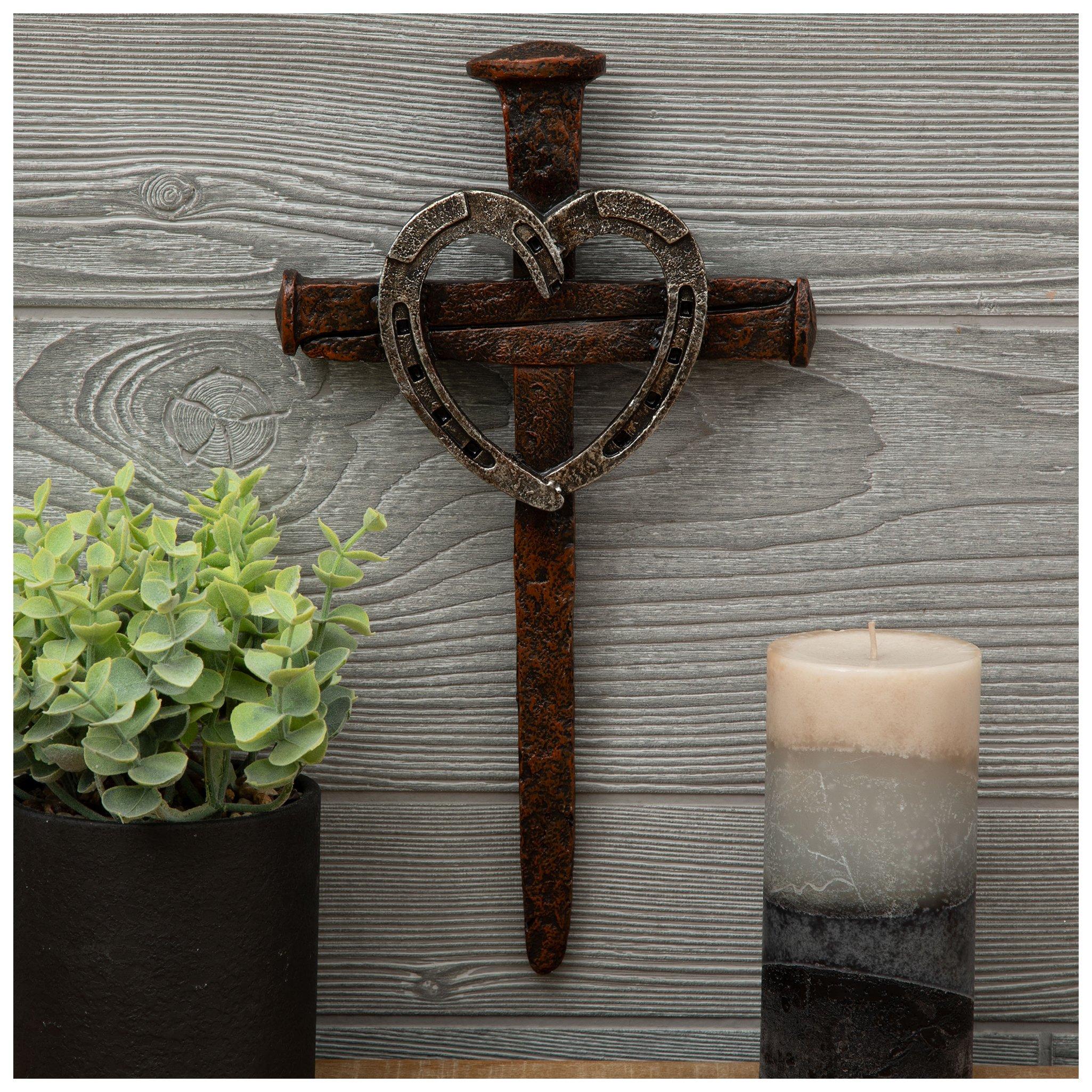 Horseshoe Heart Nail Wall Cross | Hobby Lobby | 2415982
