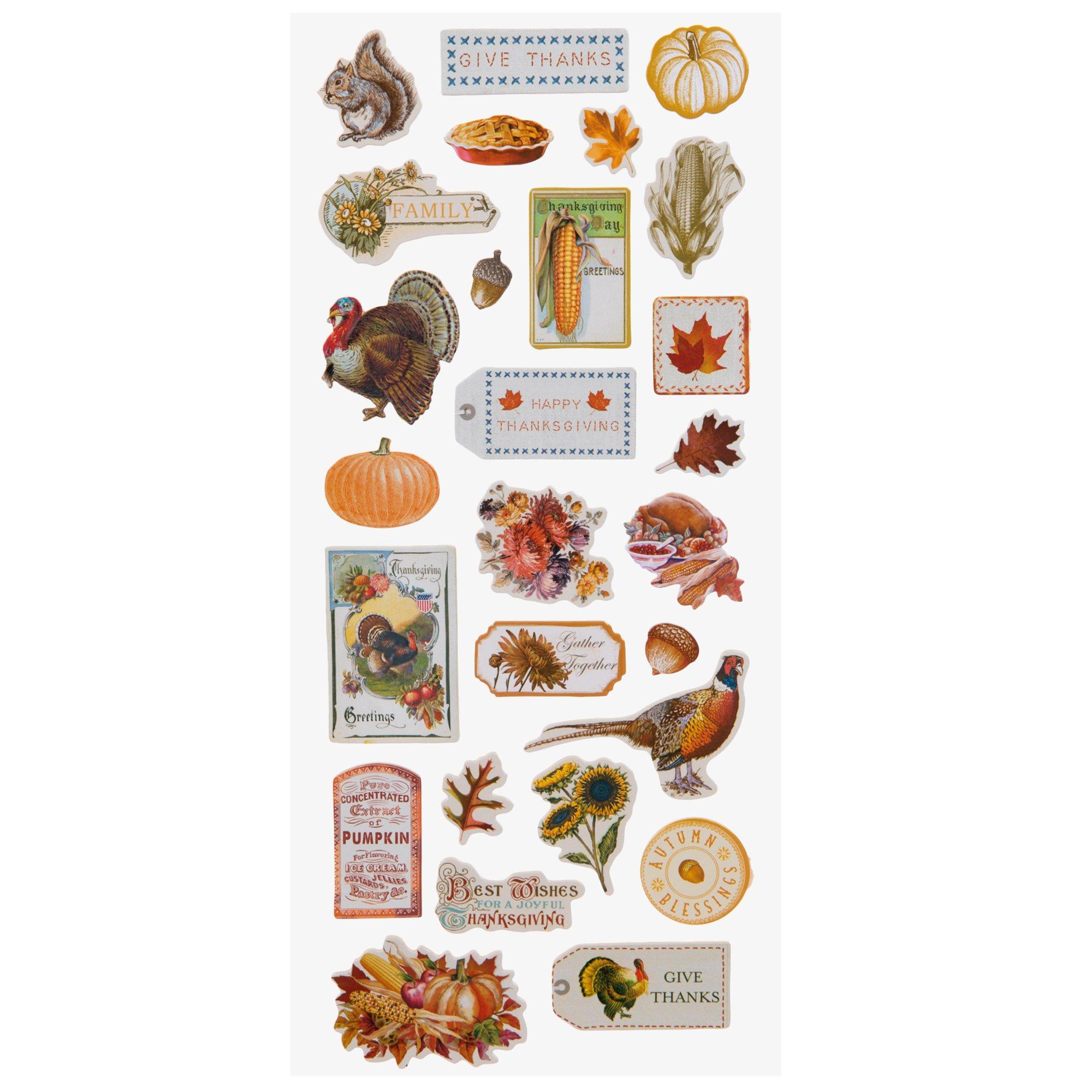 Thanksgiving Greetings 3D Stickers | Hobby Lobby | 2420933
