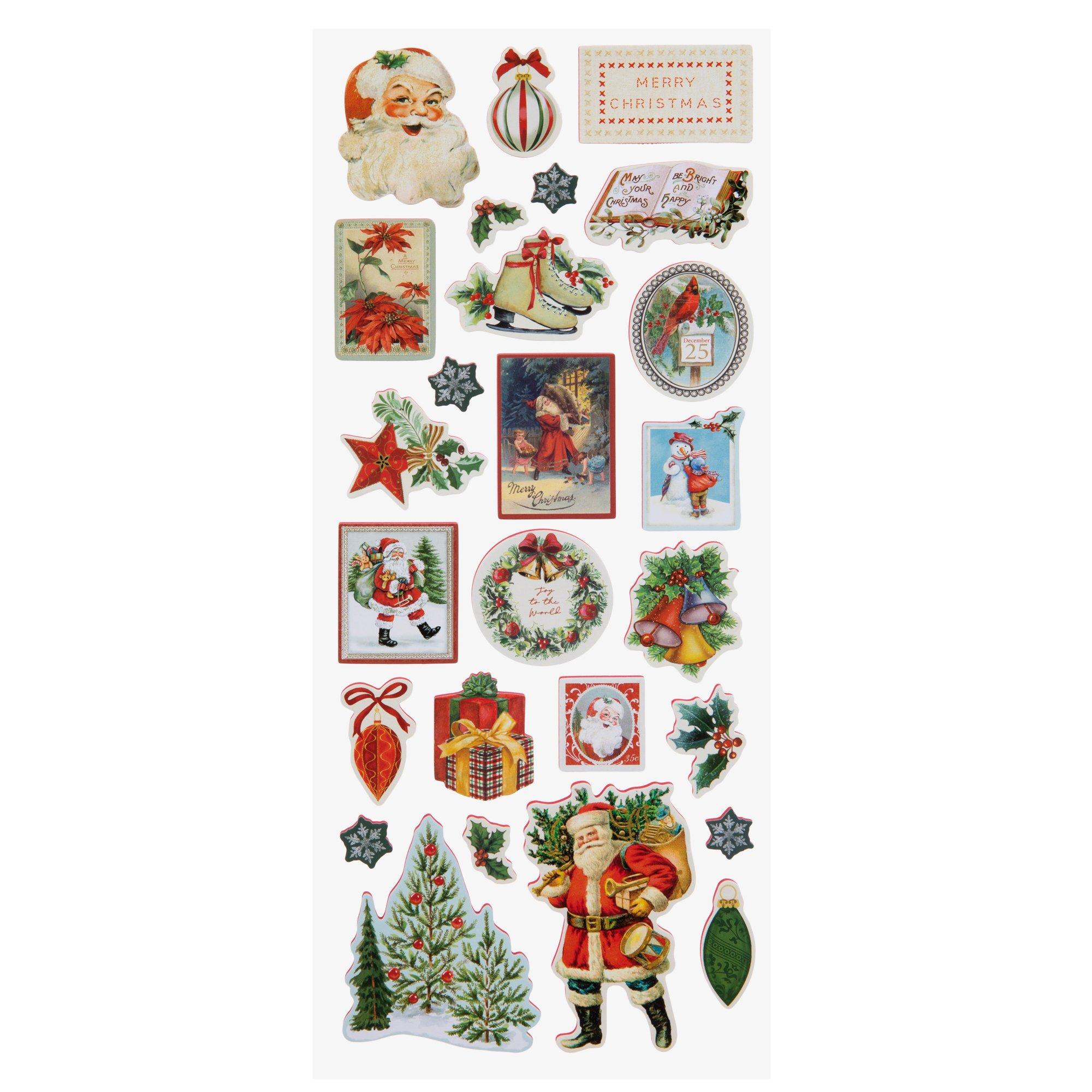 Vintage Christmas 3D Stickers | Hobby Lobby | 2421949