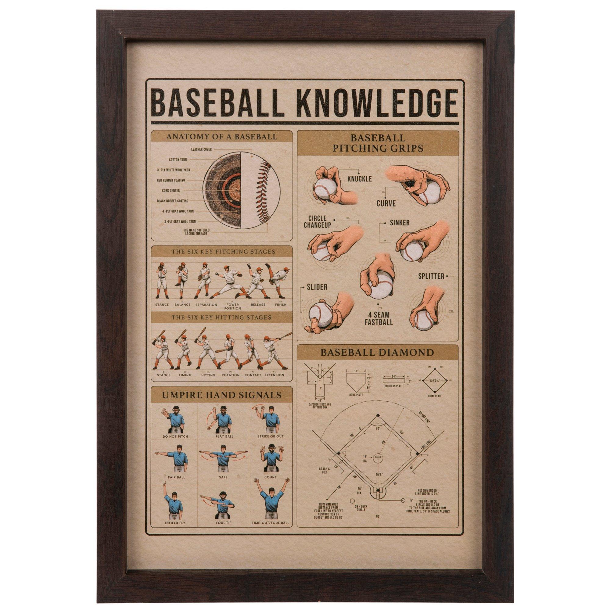 Baseball Knowledge Wood Wall Decor | Hobby Lobby | 2422368