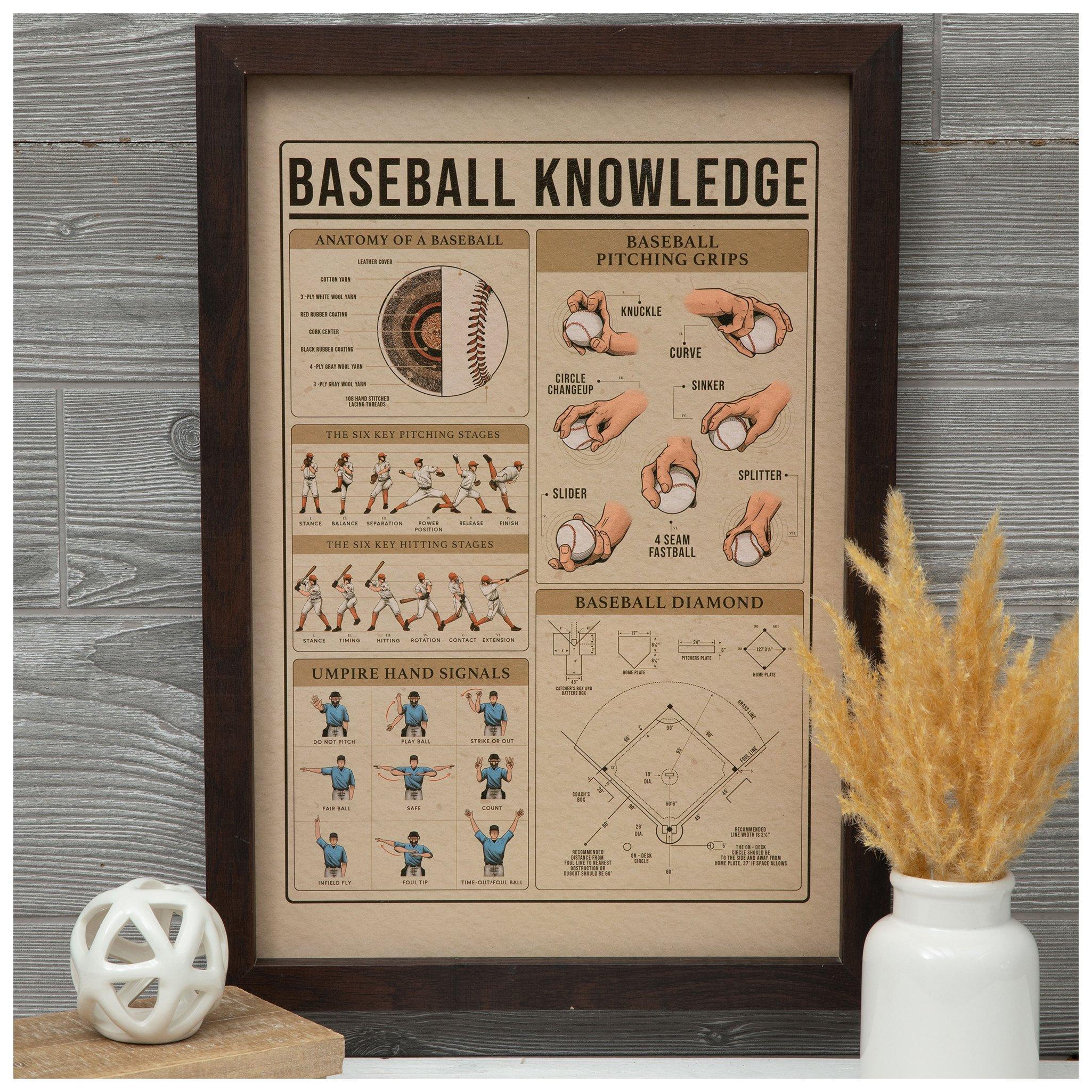 Baseball Knowledge Wood Wall Decor | Hobby Lobby | 2422368