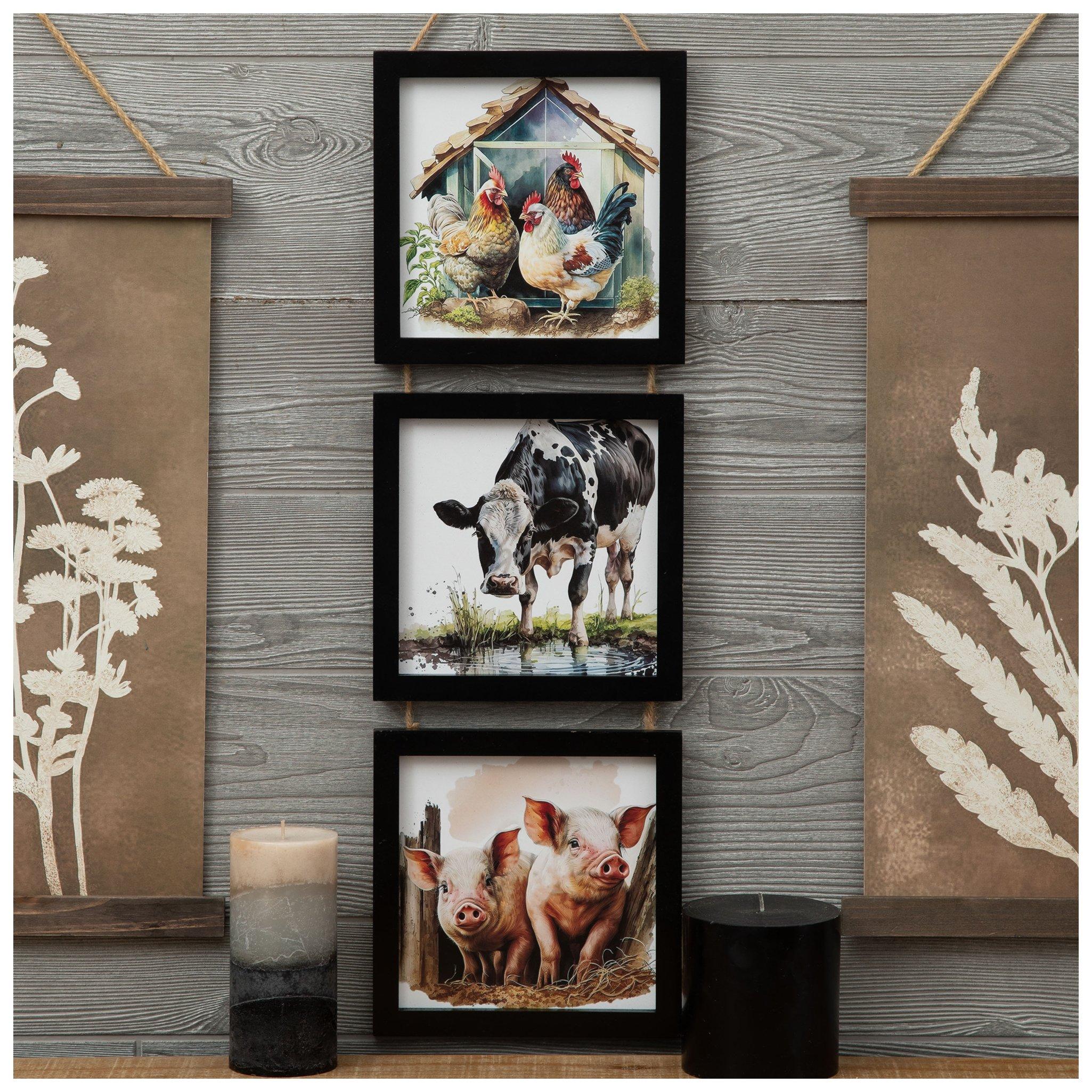 Farm Animals Framed Wall Decor | Hobby Lobby | 2422848