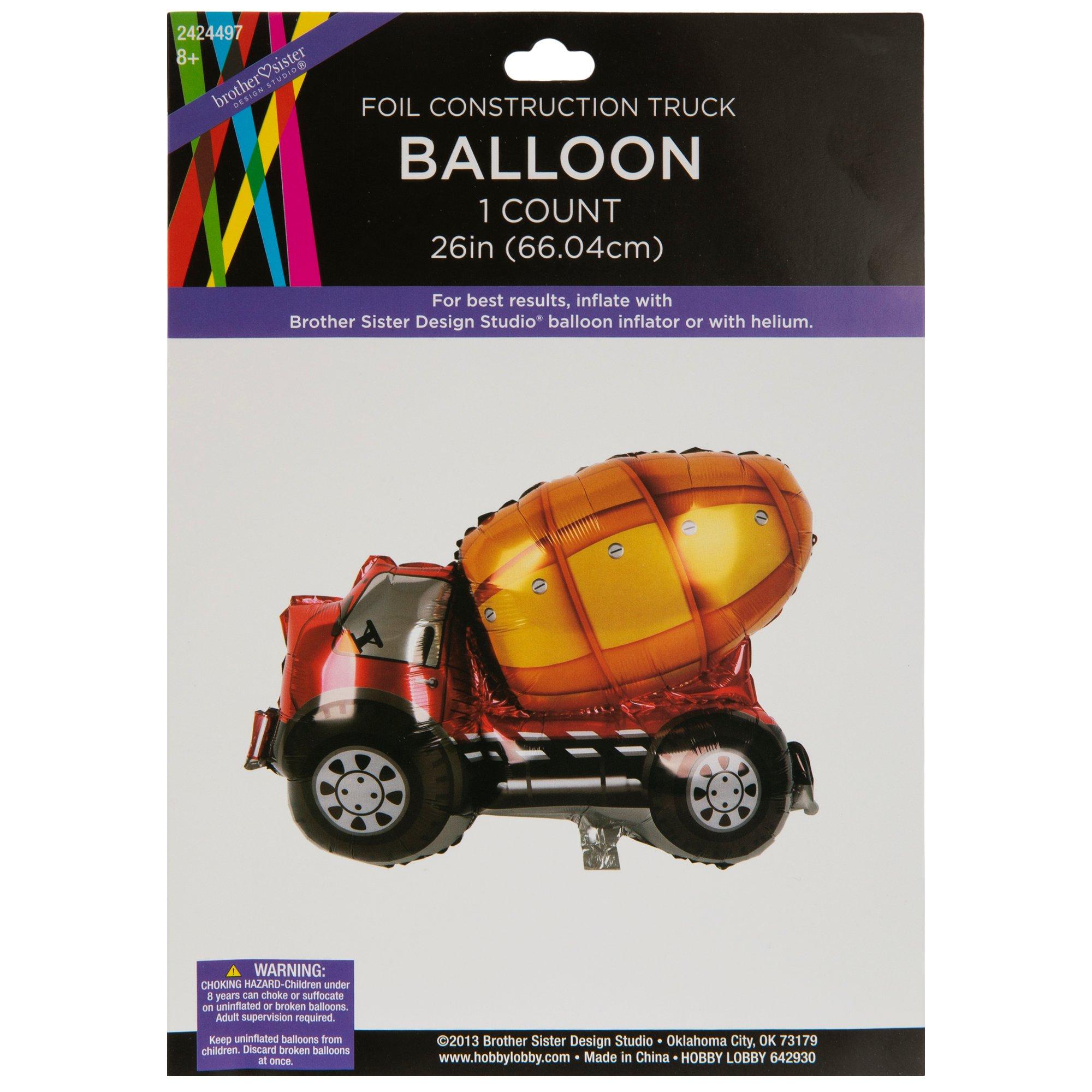Construction Truck Foil Balloon | Hobby Lobby | 2424497