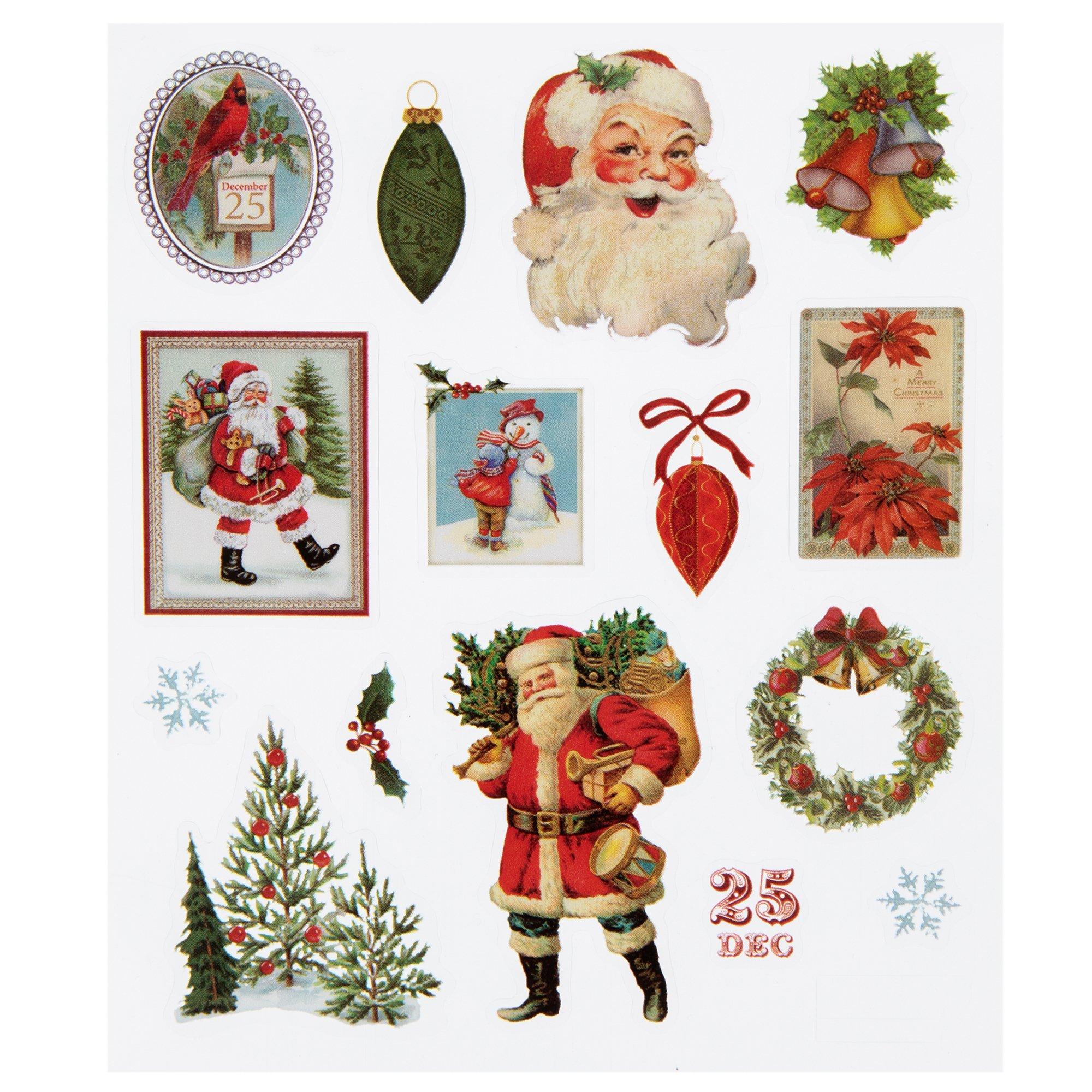 Vintage Christmas Stickers | Hobby Lobby | 2425031