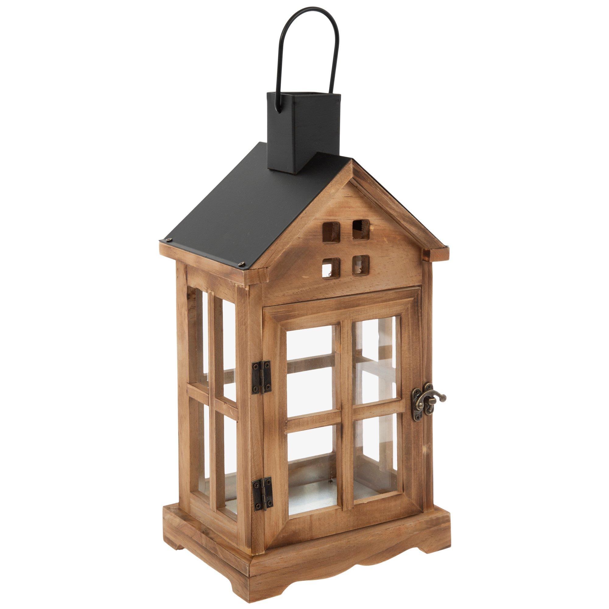 Cozy Home Wood Candle Lantern | Hobby Lobby | 2425304