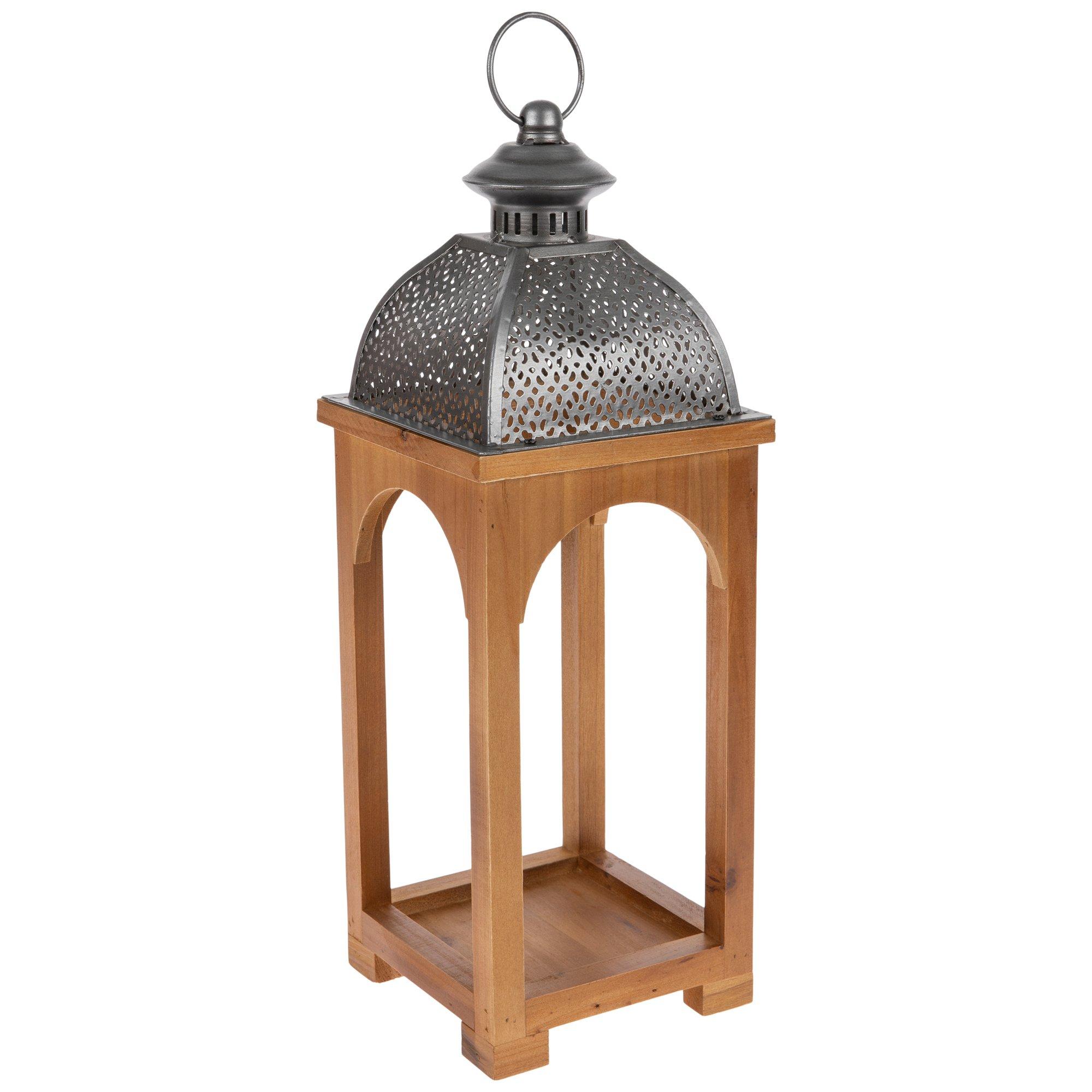 Rustic Farmhouse Arch Wood Lantern | Hobby Lobby | 2425510