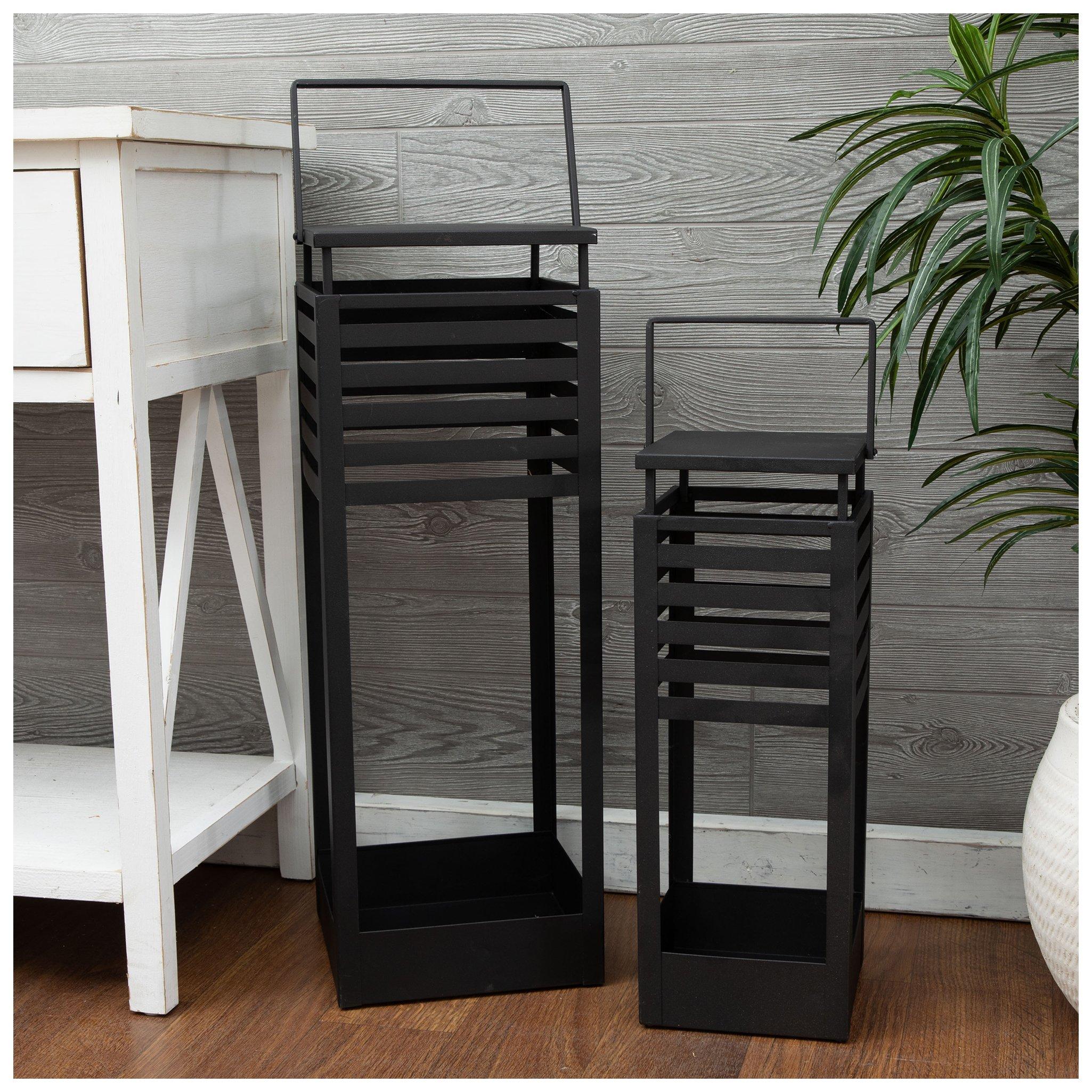 Modern Slatted Metal Lantern Set | Hobby Lobby | 2425601