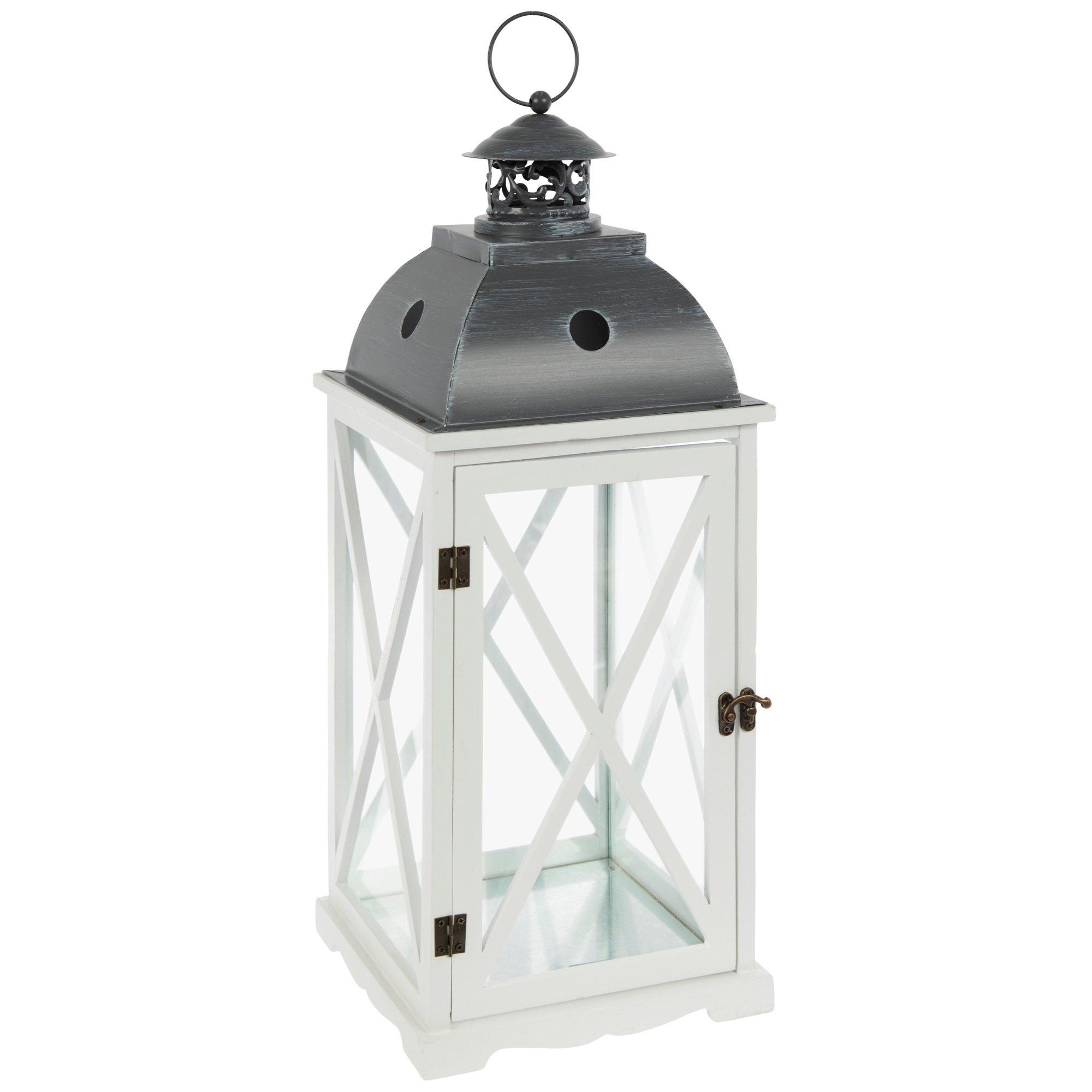 Crossbuck Farmhouse Wood Lantern | Hobby Lobby | 2426013