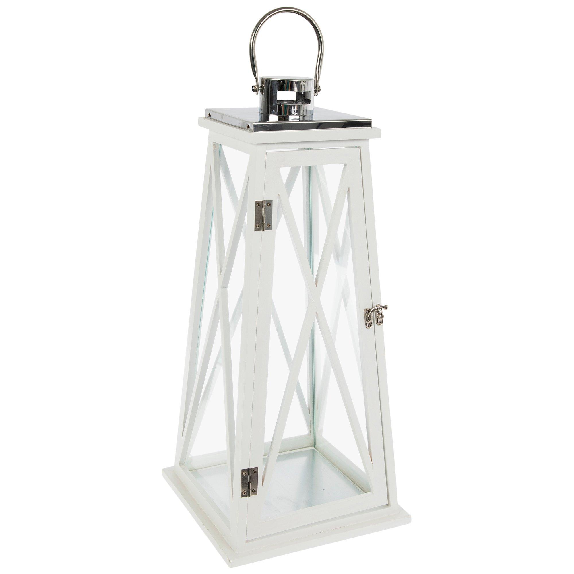 Crossbuck Trapezoid Wood Lantern | Hobby Lobby | 2426039