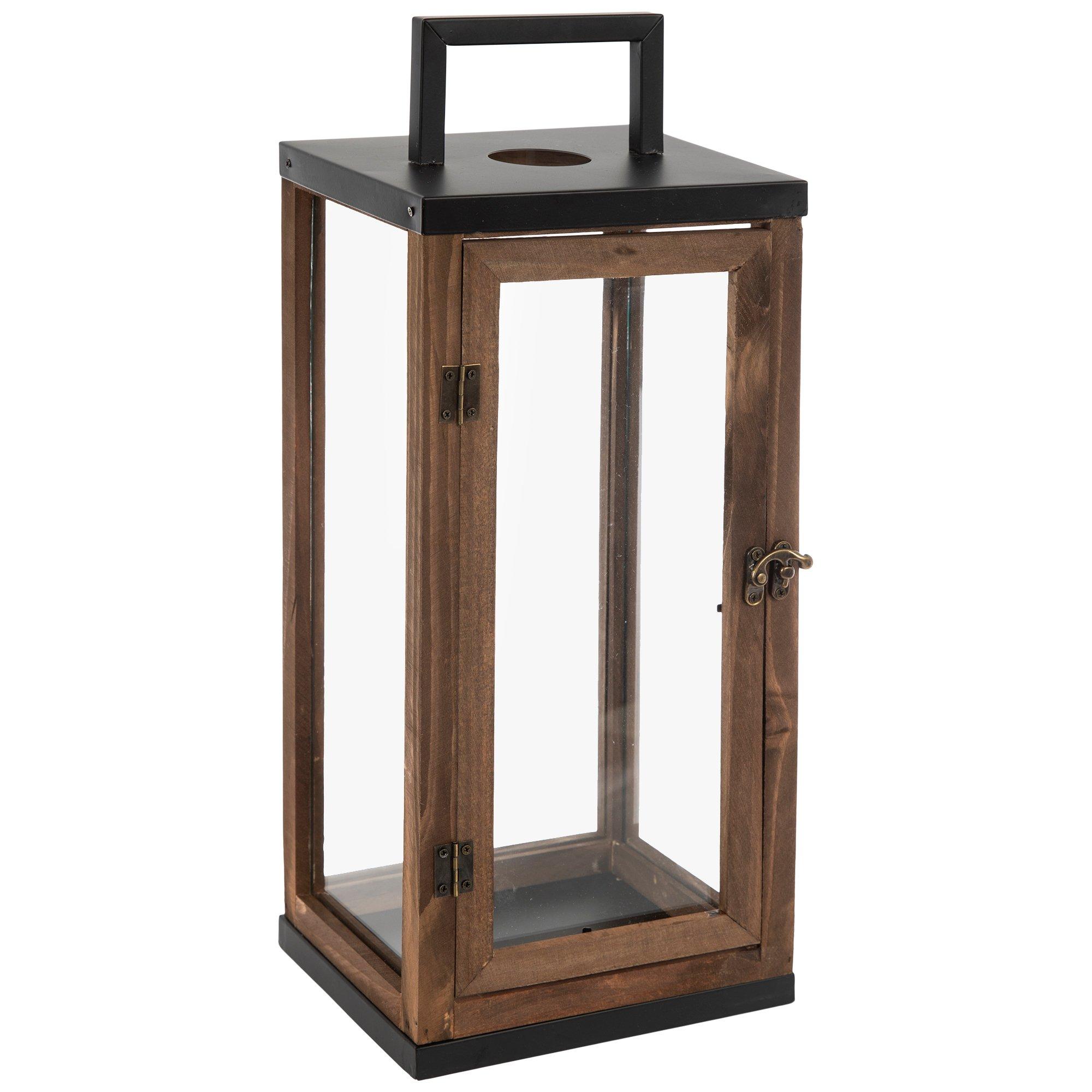Brown Rustic Farmhouse Wood Lantern | Hobby Lobby | 2426070