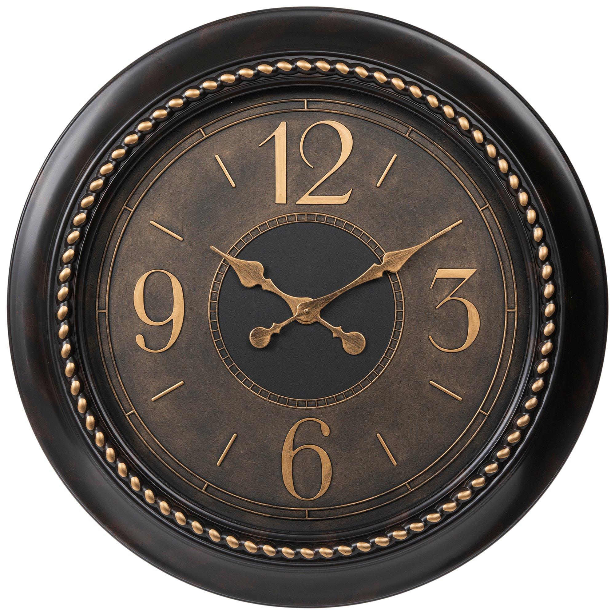 Antique Bronze Round Wall Clock | Hobby Lobby | 2427417