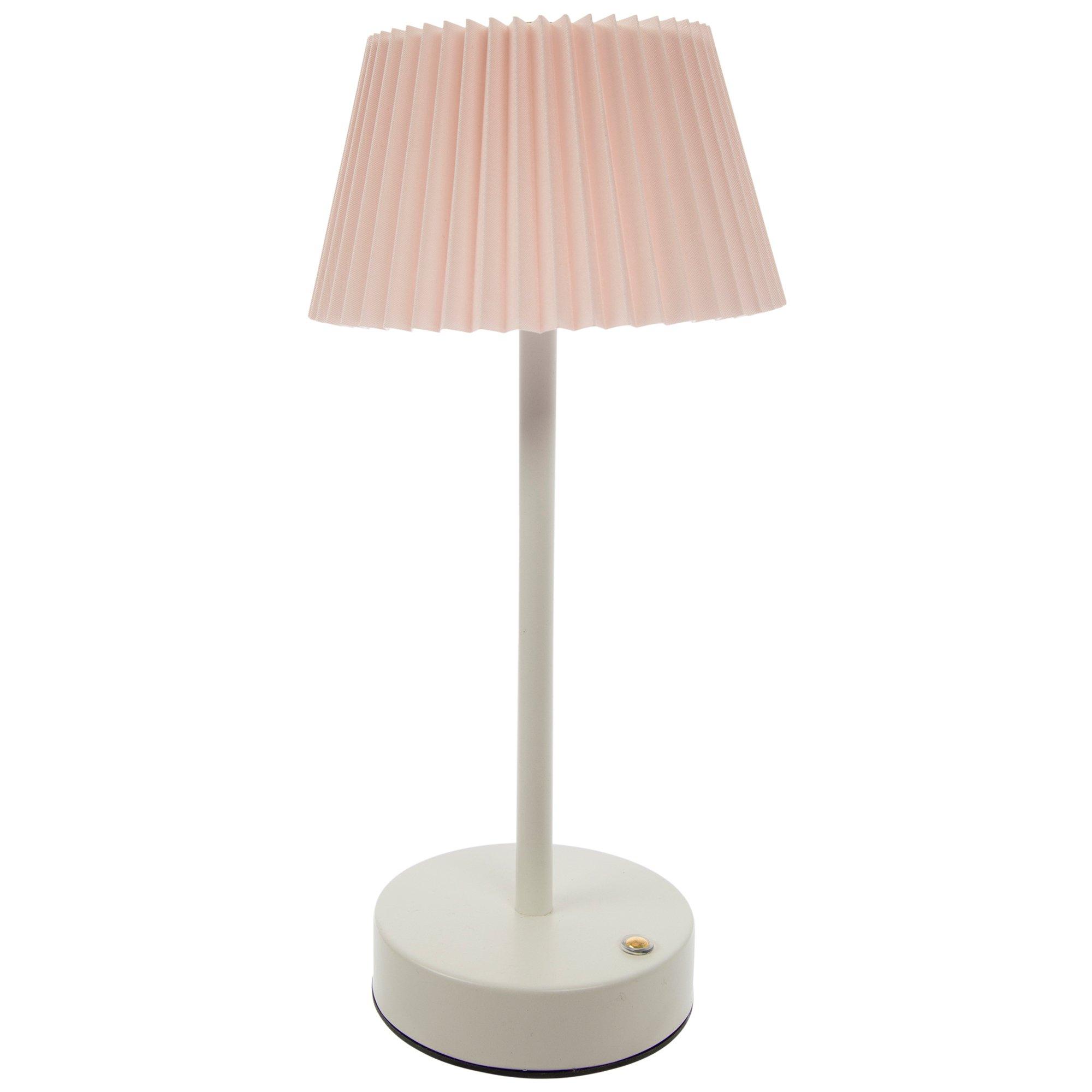 Pink Pleated LED Touch Lamp | Hobby Lobby | 2427649