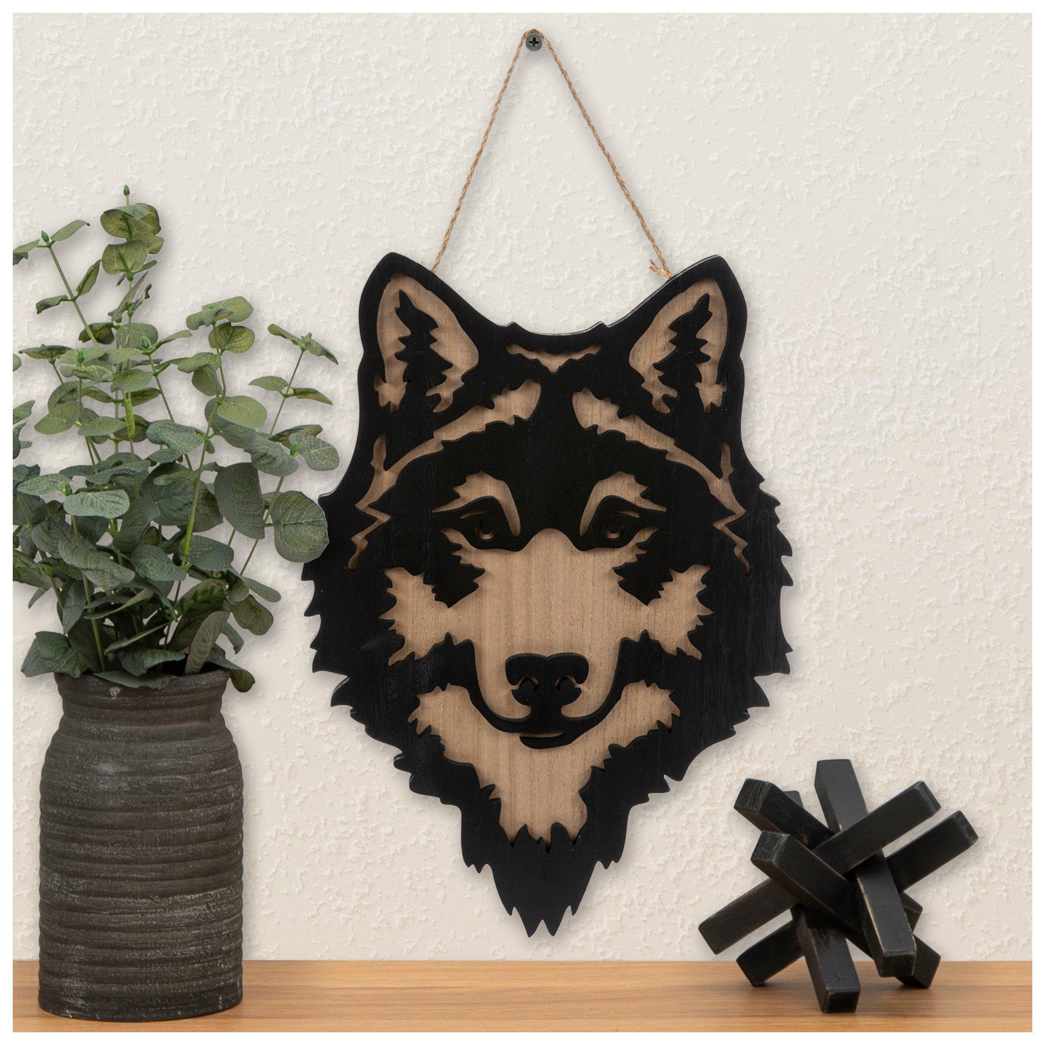 Layered Wolf Wood Wall Decor | Hobby Lobby | 2428308