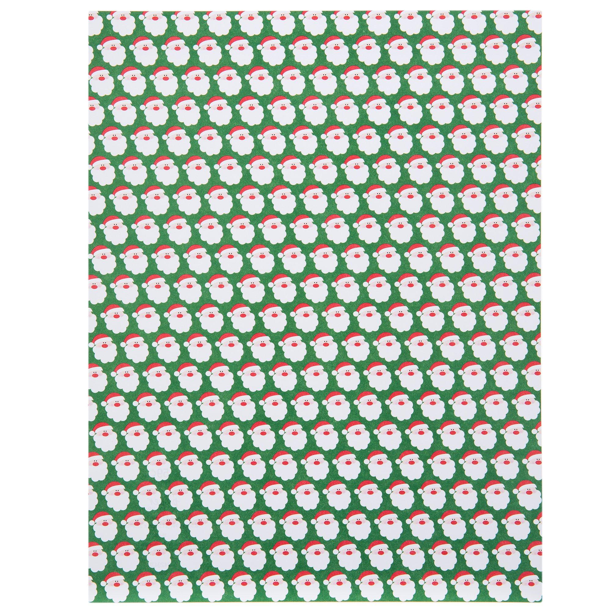 Santa Head Scrapbook Paper - 8.5" x 11" | Hobby Lobby | 2429439