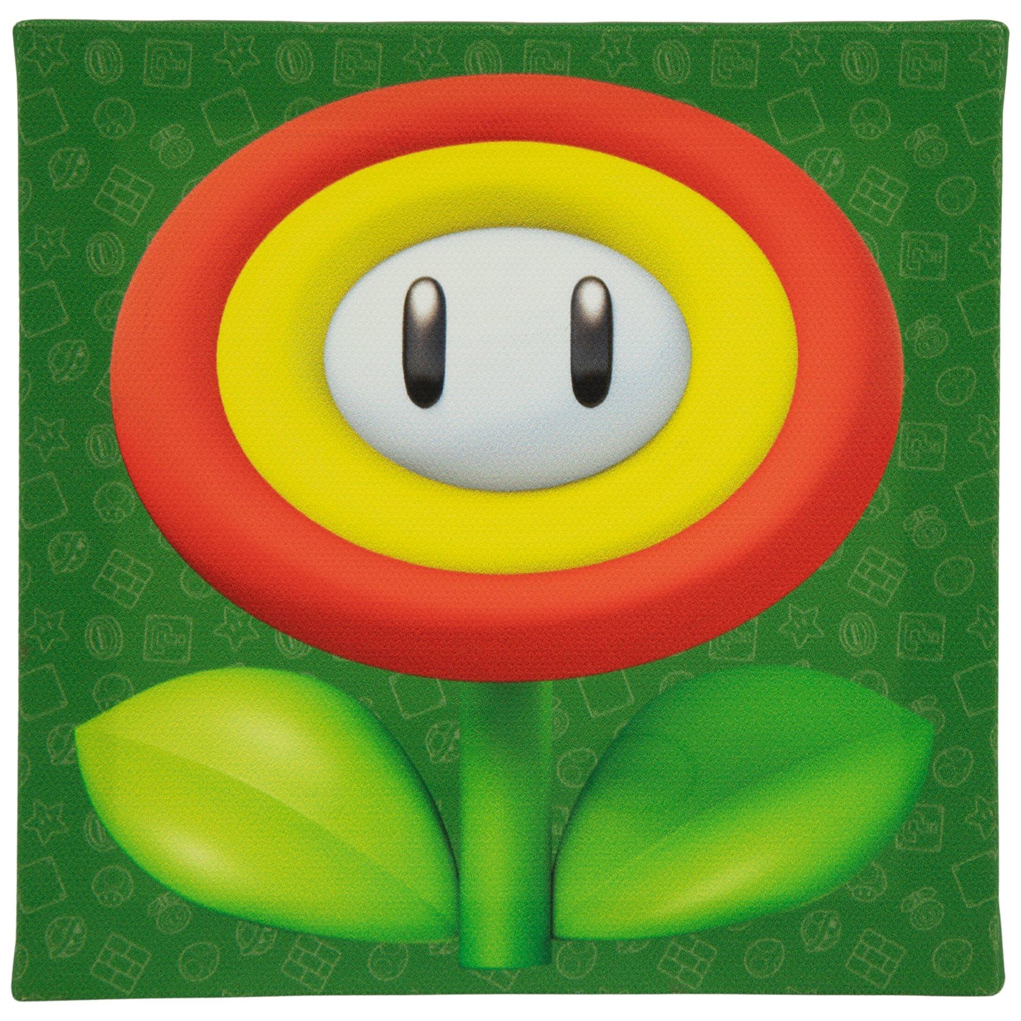 Super Mario Fire Flower Canvas Decor | Hobby Lobby | 2429546