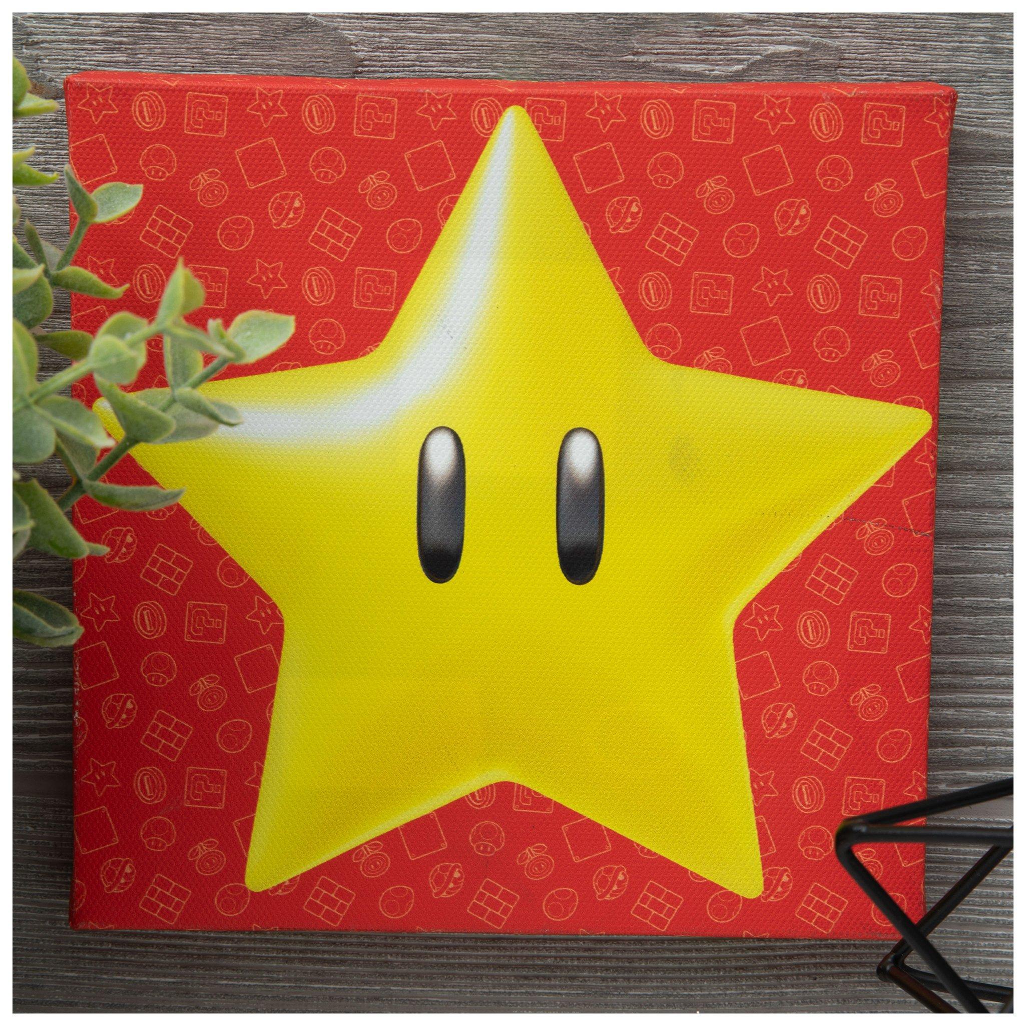 Super Mario Star Canvas Decor | Hobby Lobby | 2429686