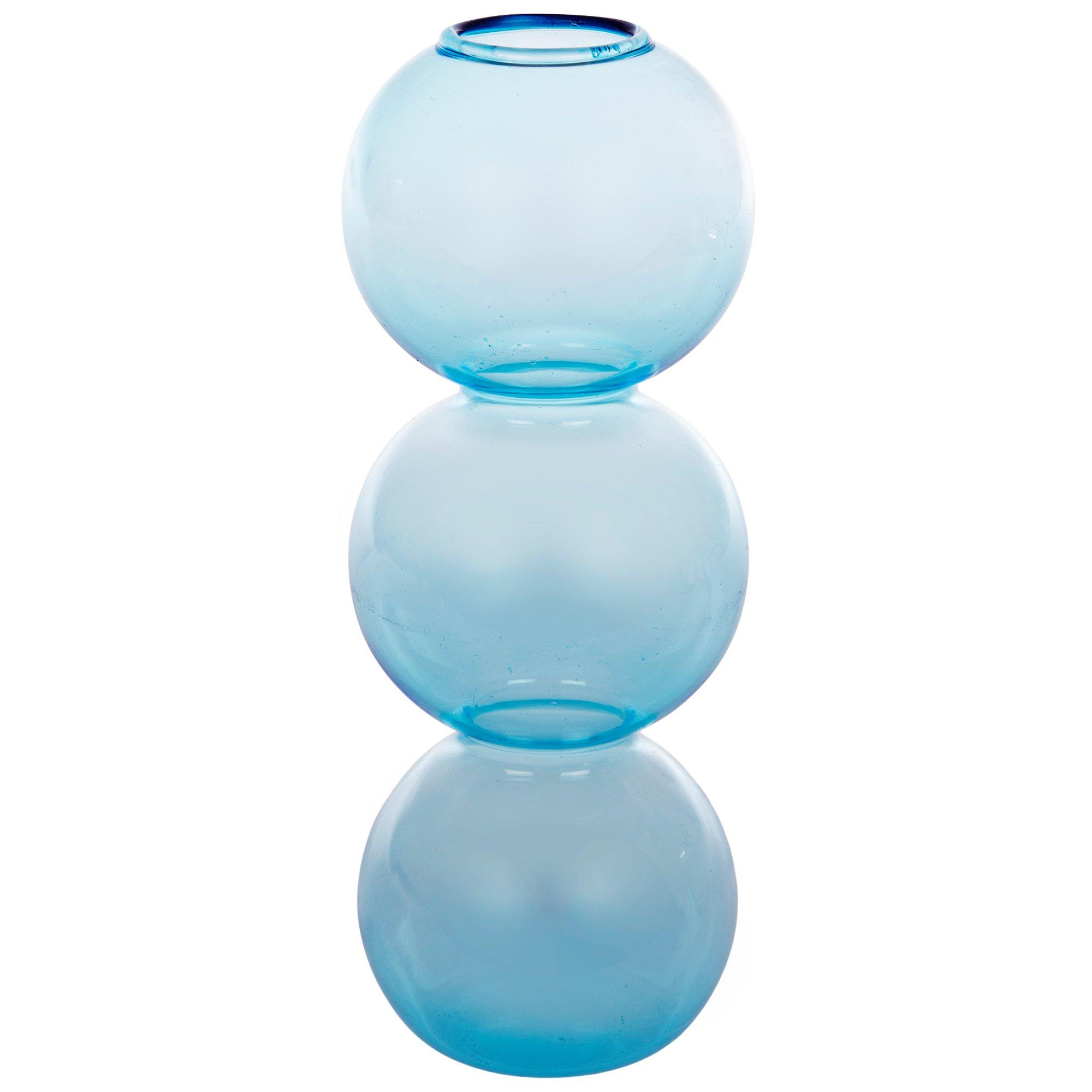 Blue Glass Stacked Bubble Vase | Hobby Lobby | 2432151