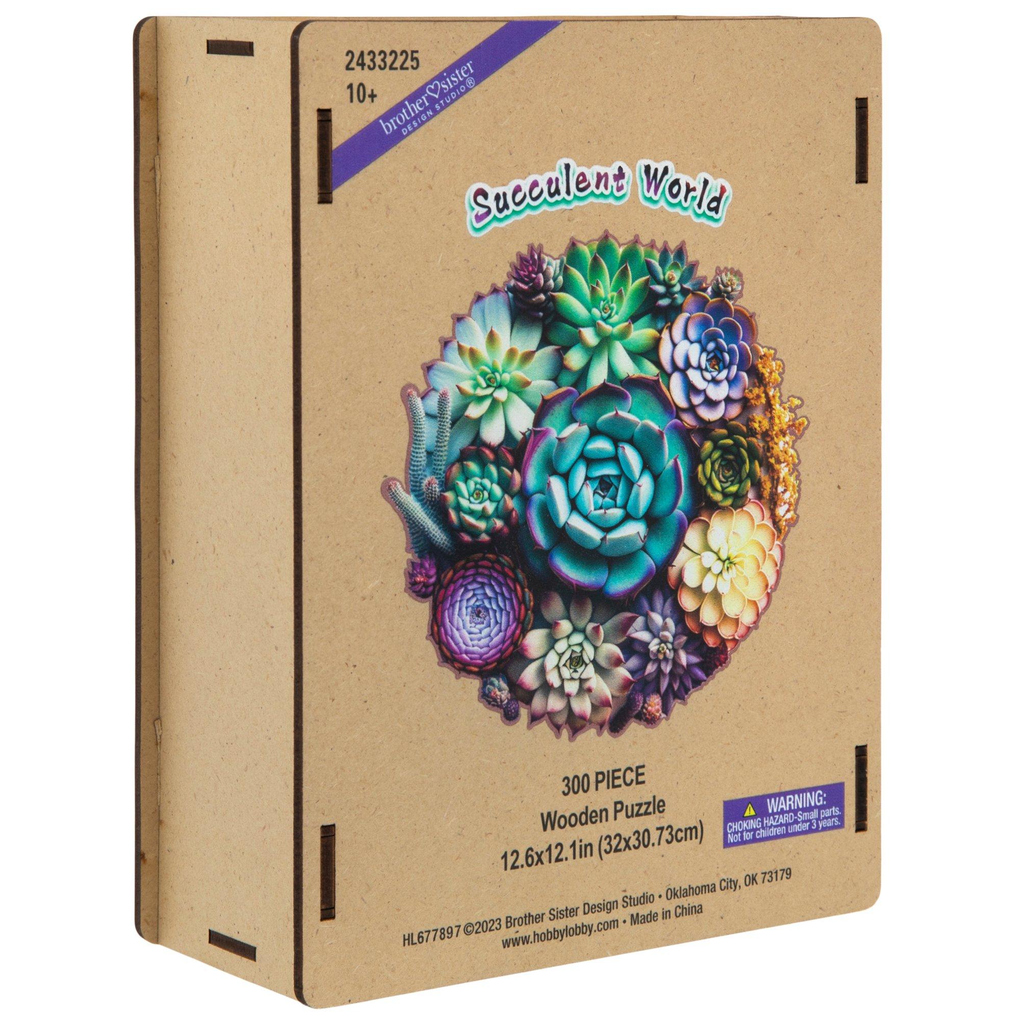 Succulent World Wood Puzzle | Hobby Lobby | 2433225
