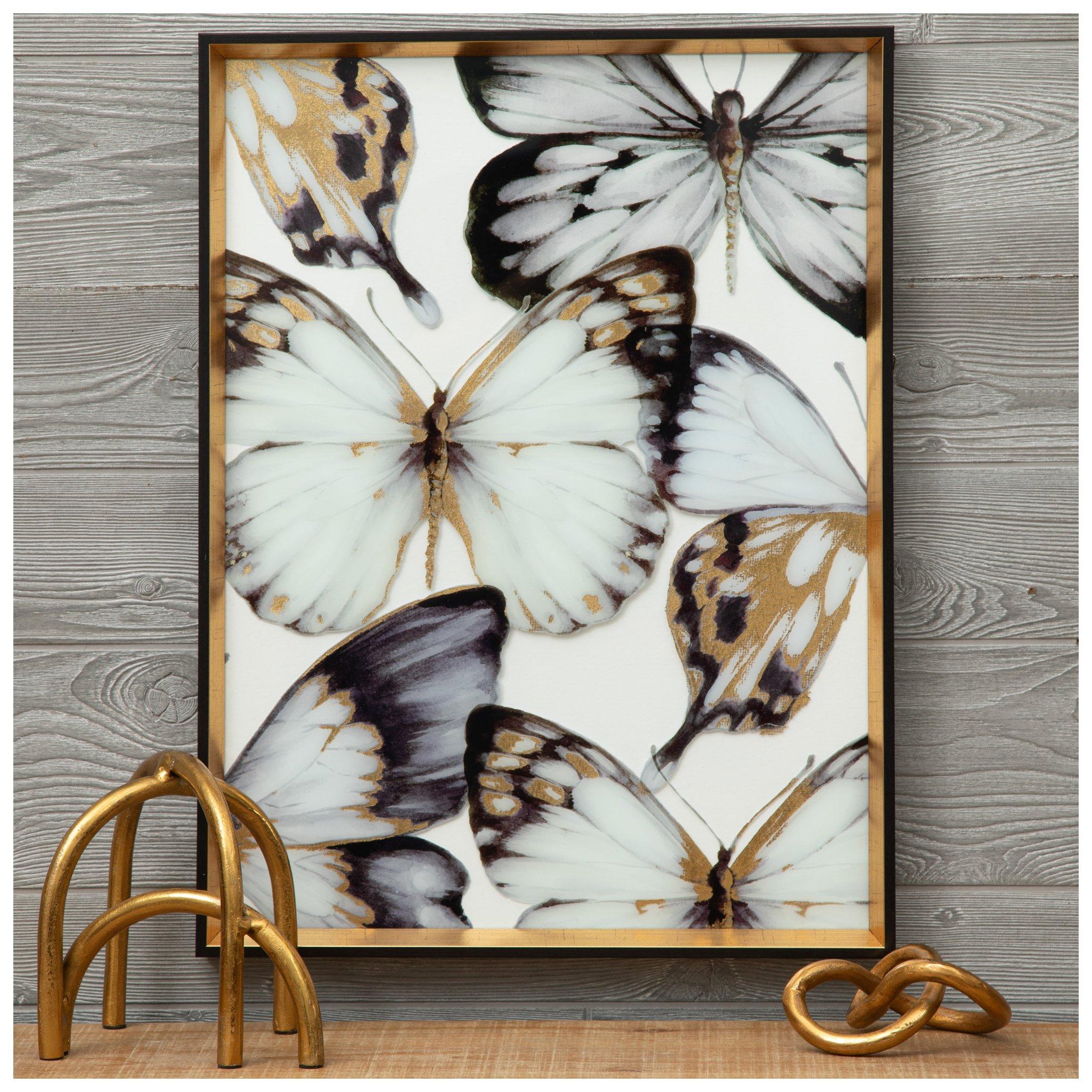 Black And White Butterfly Art