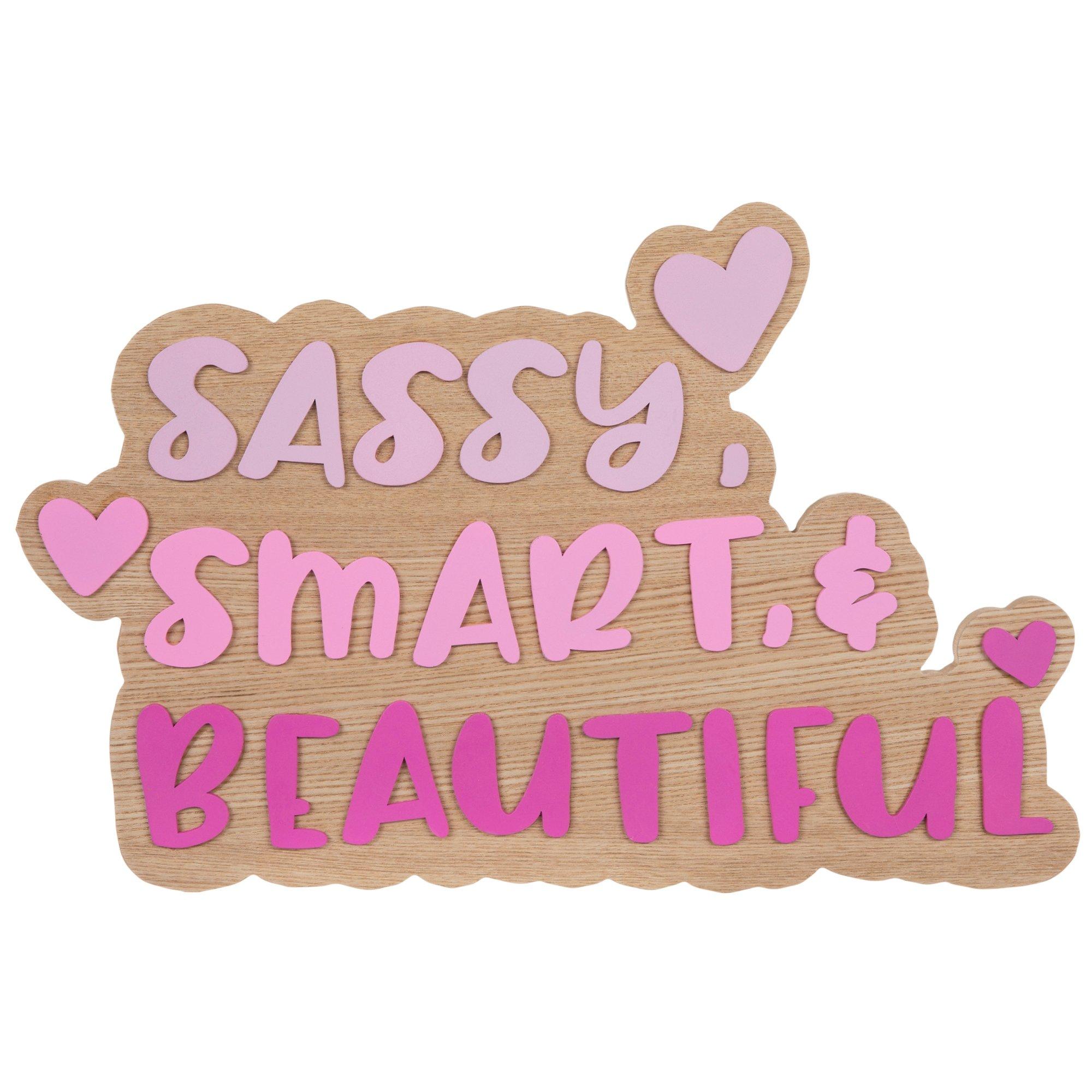 Sassy, Smart & Beautiful Wood Wall Decor | Hobby Lobby | 2435089