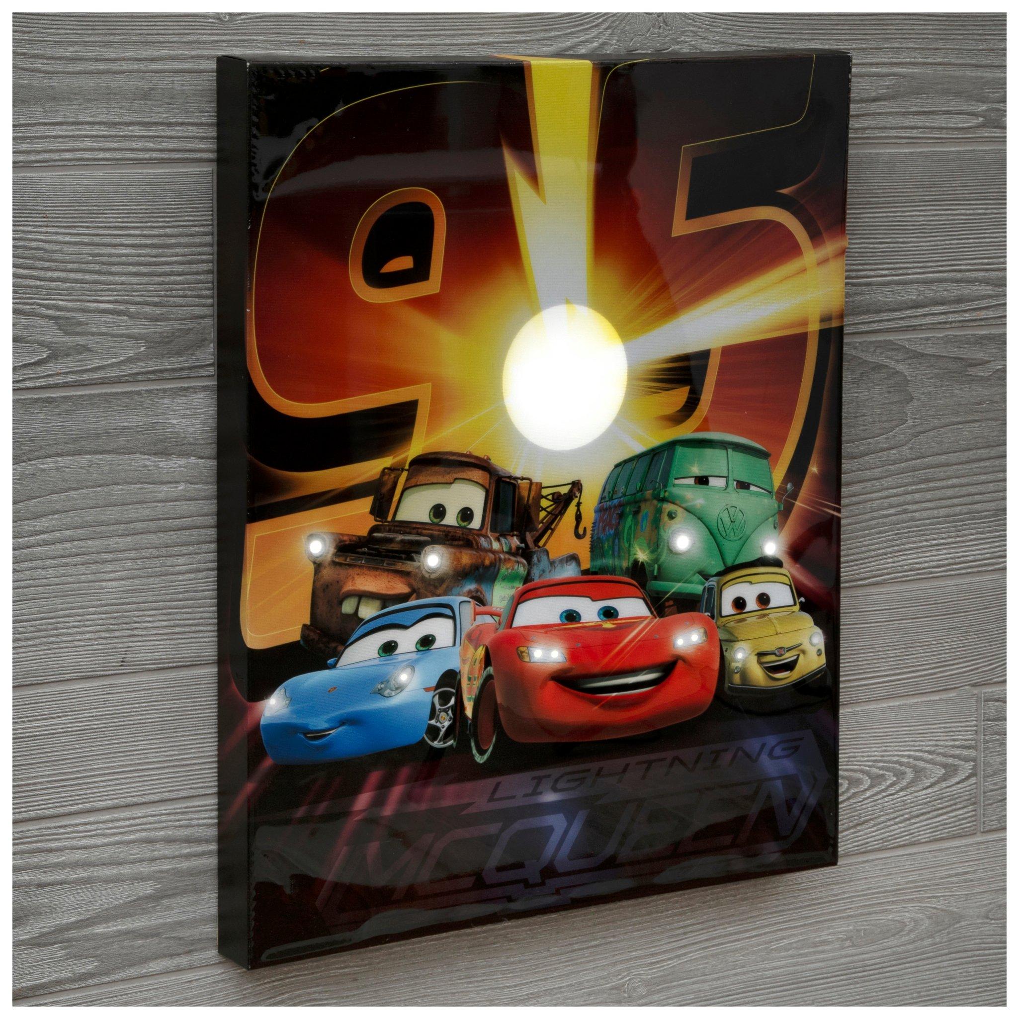 Disney's Cars LED Canvas Wall Decor | Hobby Lobby | 2435816