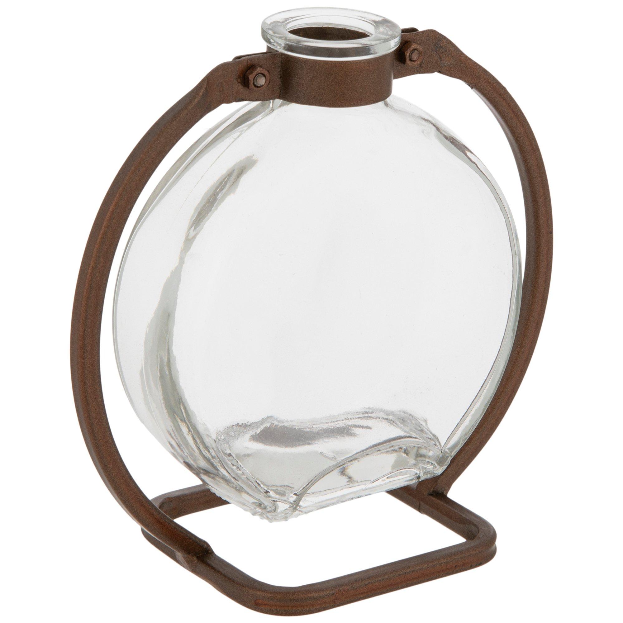 Round Vase With Metal Frame | Hobby Lobby | 2437838