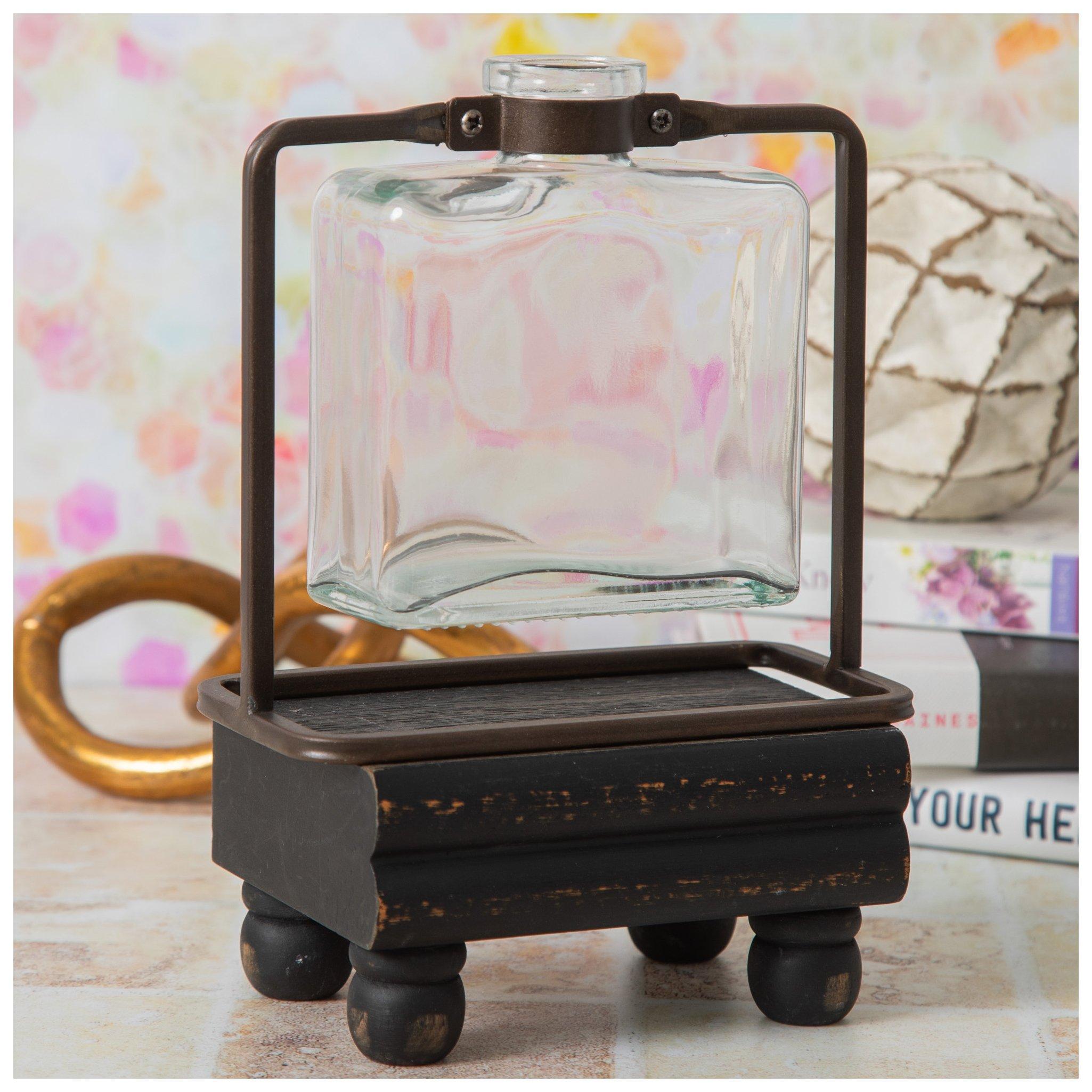 Square Vase With Metal Frame | Hobby Lobby | 2437846