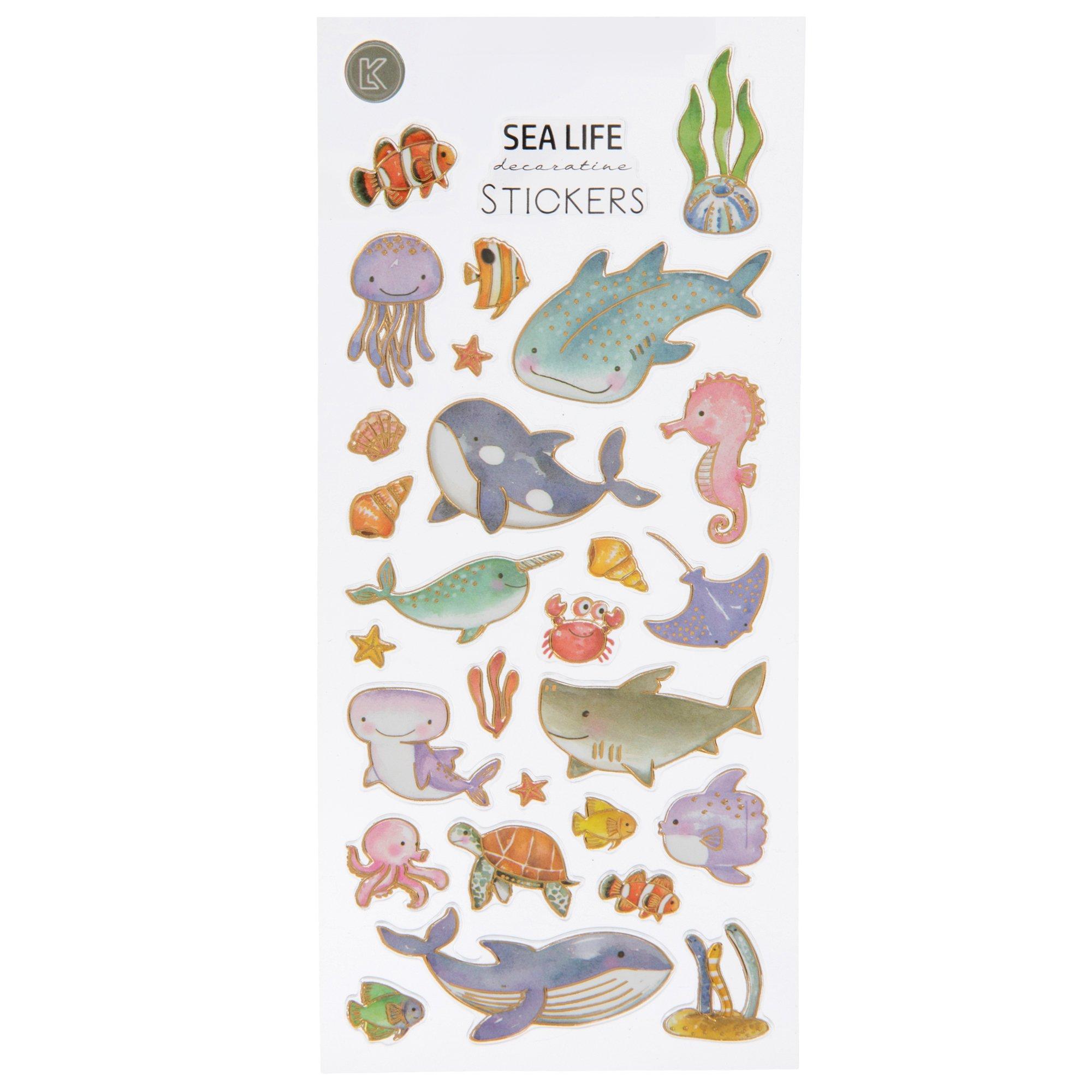 Underwater Creatures 3D Stickers | Hobby Lobby | 2439214