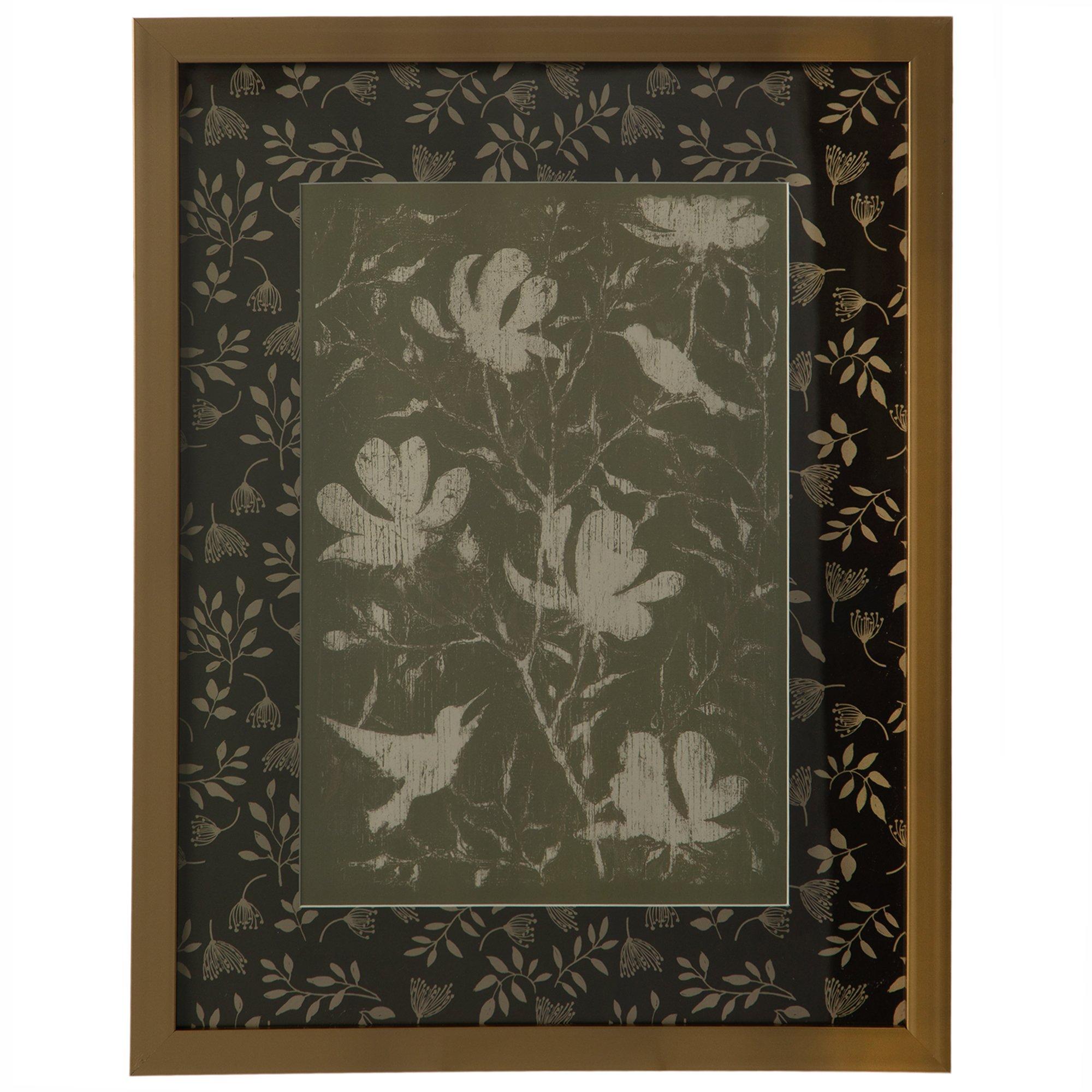 Floral Wallpaper Framed Wall Decor | Hobby Lobby | 2439784