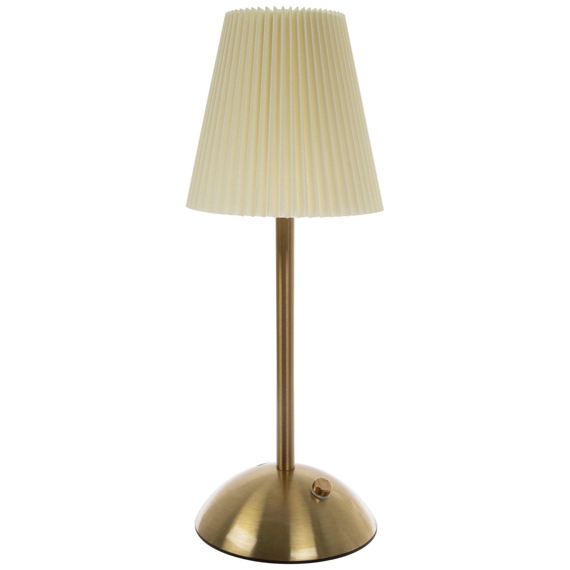 Gold Pleated LED Touch Lamp | Hobby Lobby | 2439925