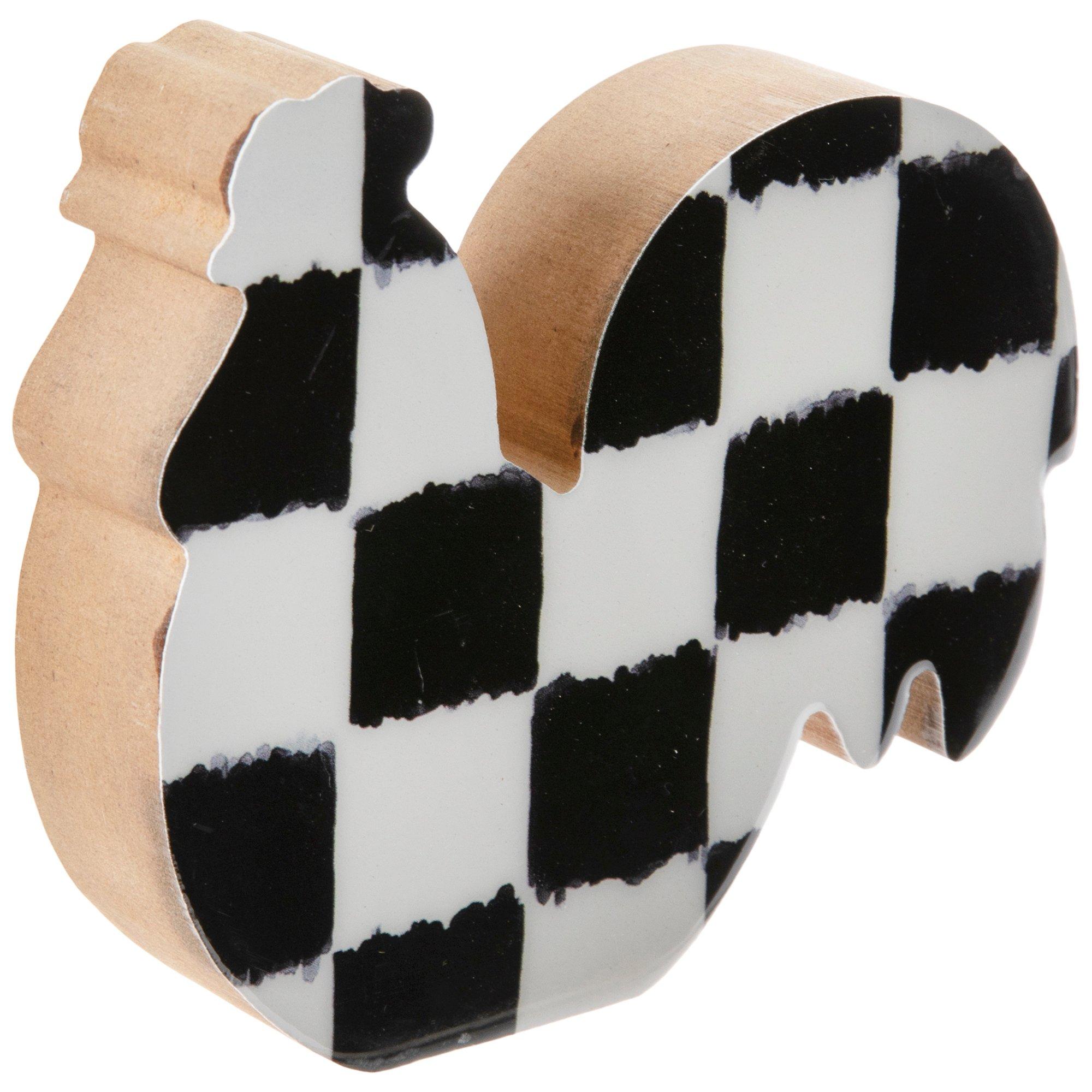 Checkered Rooster Wood Decor | Hobby Lobby | 2441913