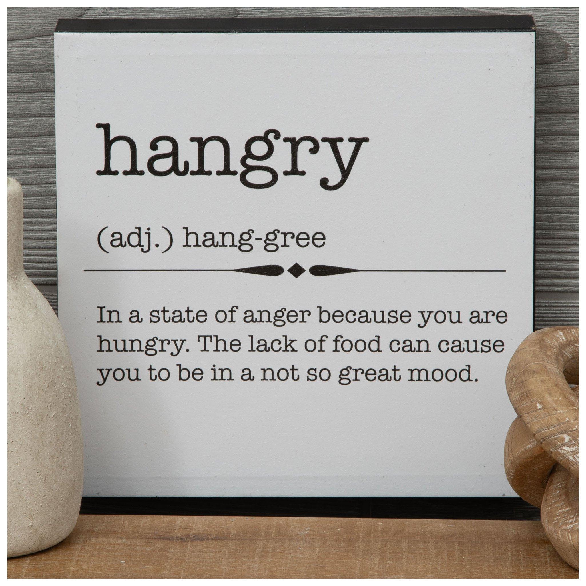 Hangry Definition Wood Wall Decor | Hobby Lobby | 2441996