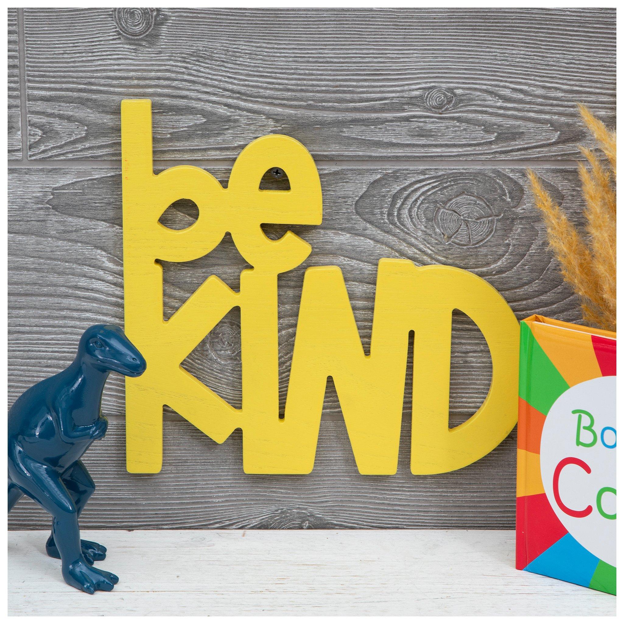 Yellow Be Kind Wood Wall Decor | Hobby Lobby | 2442184