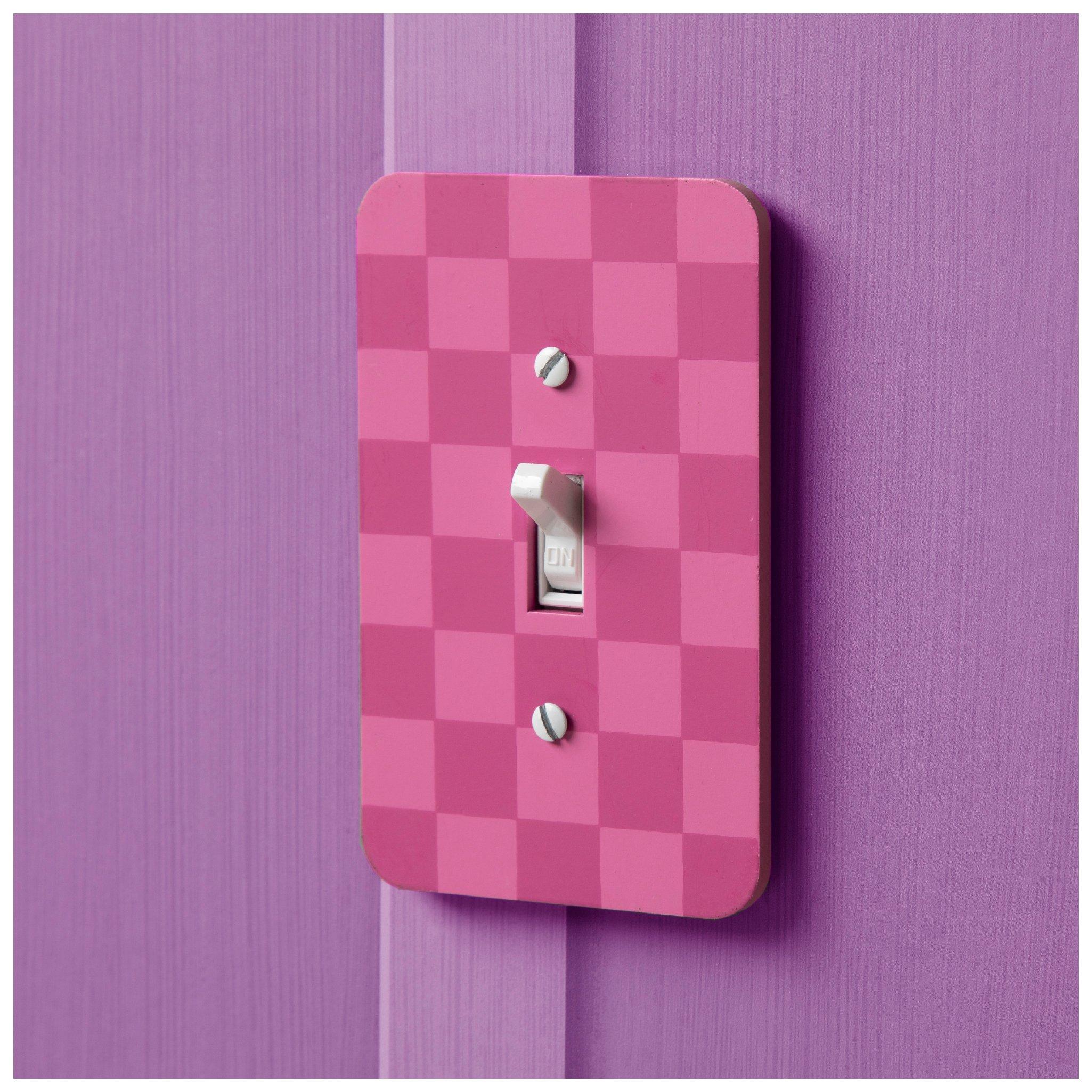 Checkerboard Wood Single Switch Plate | Hobby Lobby | 2442218