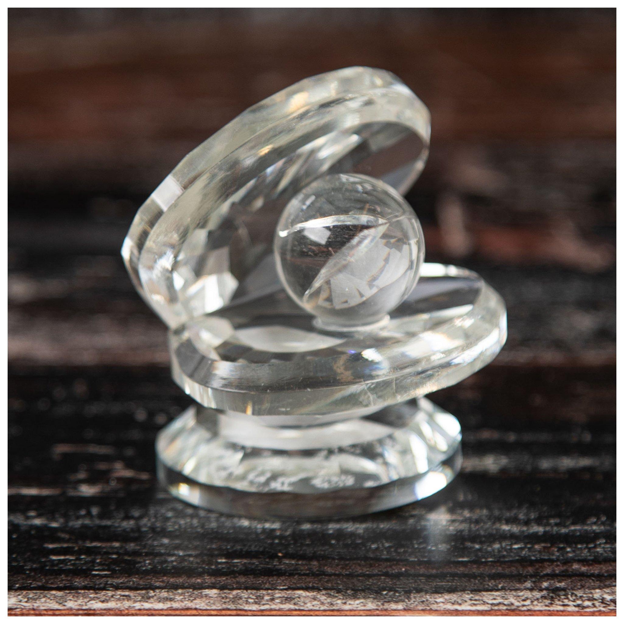 Faceted Glass Seashell Figurine | Hobby Lobby | 2443463