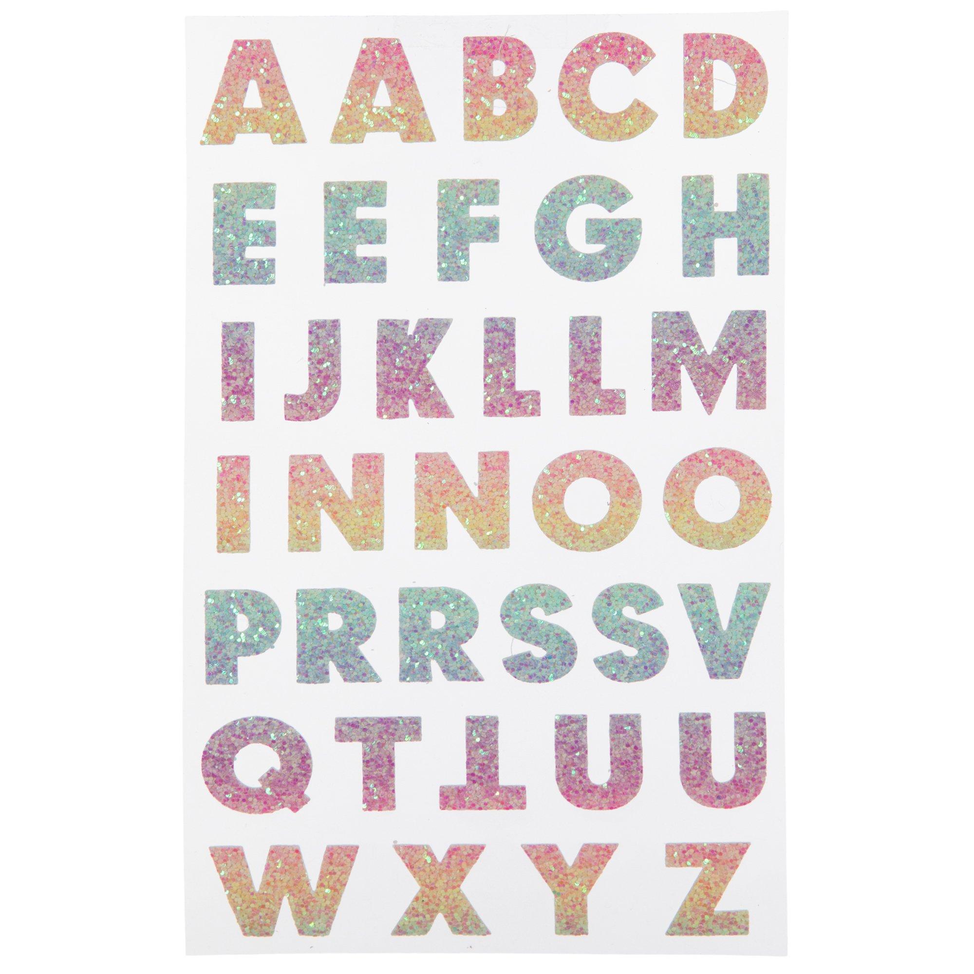 Ombre Glitter Alphabet Stickers | Hobby Lobby | 2445294