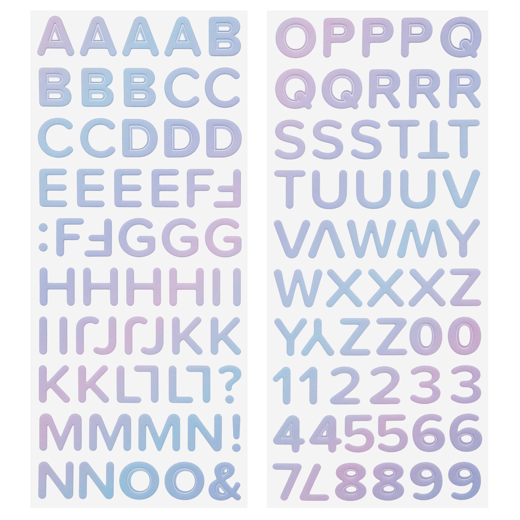 Letters & Numbers - Stickers & Embellishments - Scrapbook & Paper ...