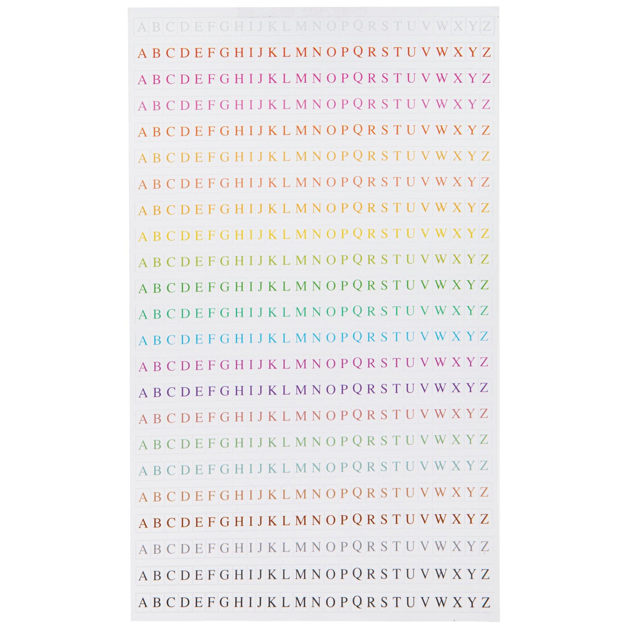 Rainbow Alphabet Stickers | Hobby Lobby | 2446706