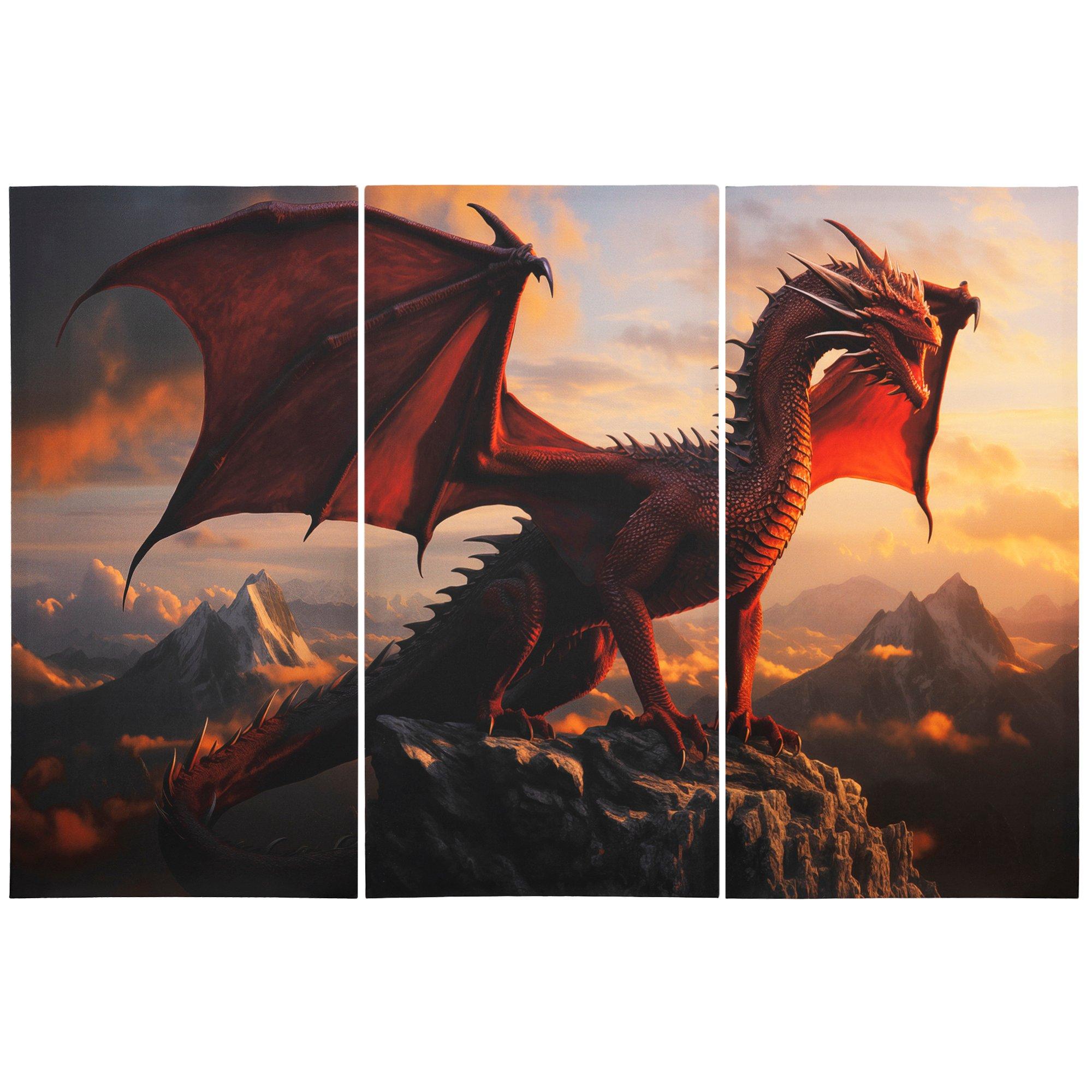 Dragon Canvas Wall Decor Set | Hobby Lobby | 2447217