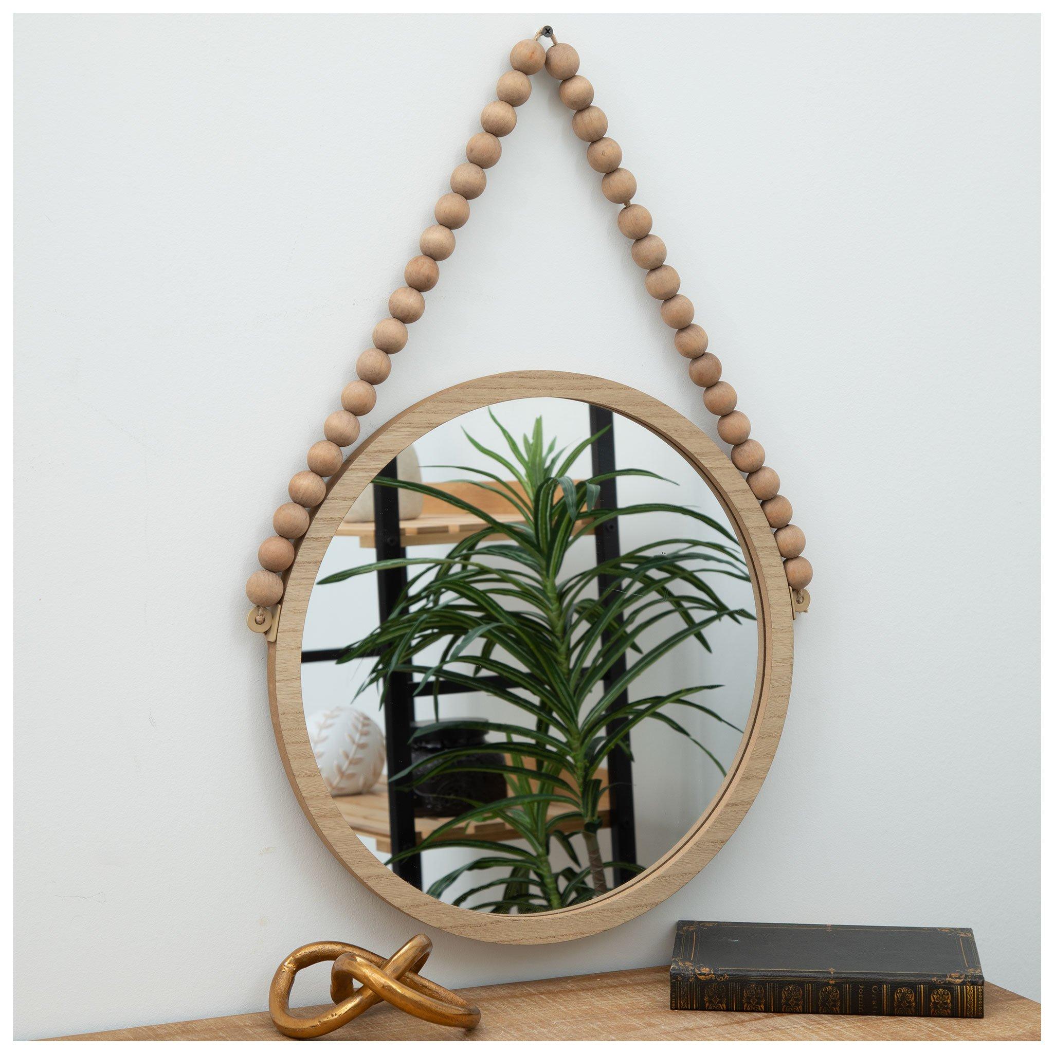 Beaded Wood Wall Mirror | Hobby Lobby | 2449593