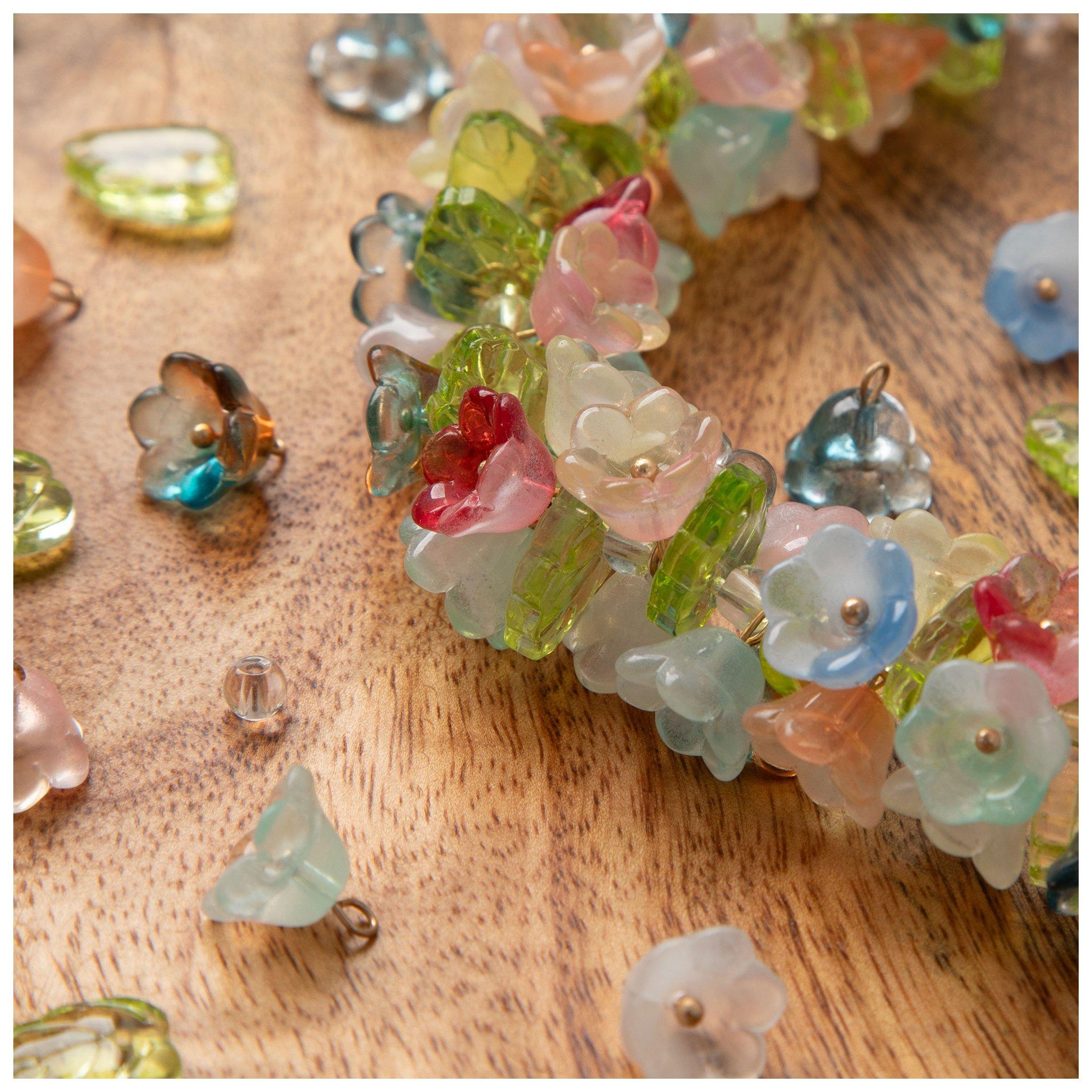 Flower & Leaf Glass Bead Strand | Hobby Lobby | 2451201