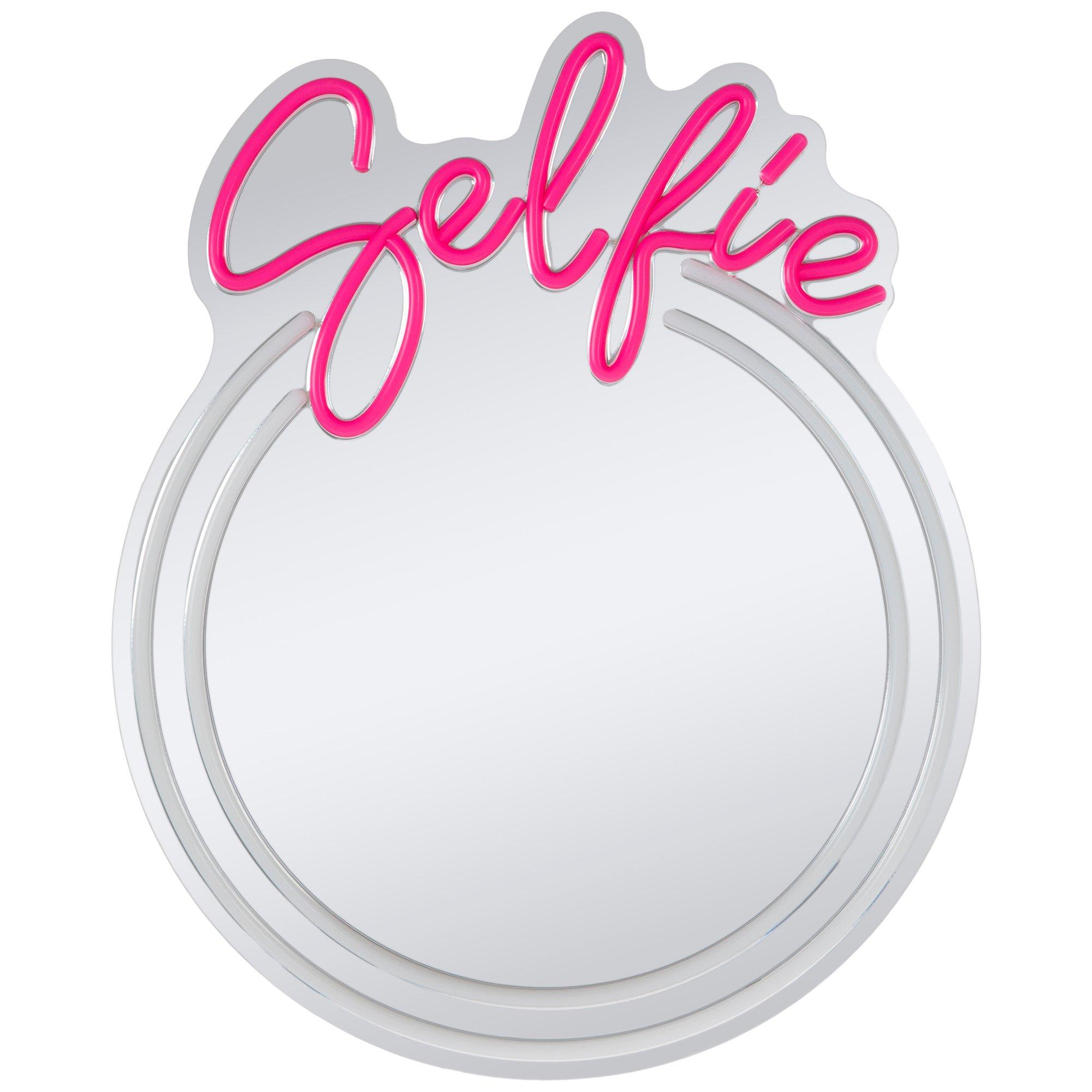 Selfie LED Neon Wall Mirror | Hobby Lobby | 2452381