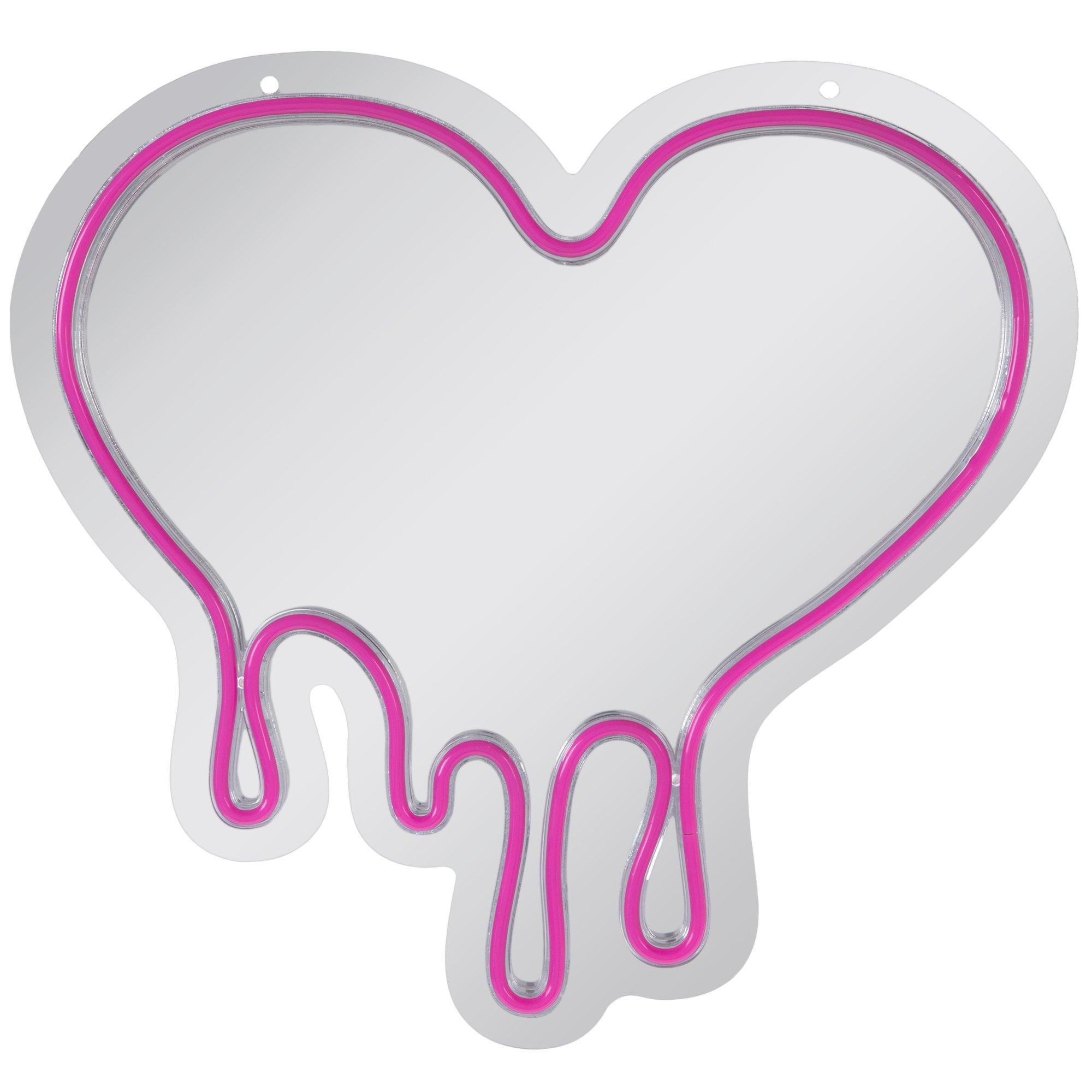 Drip Heart LED Neon Wall Mirror | Hobby Lobby | 2452506