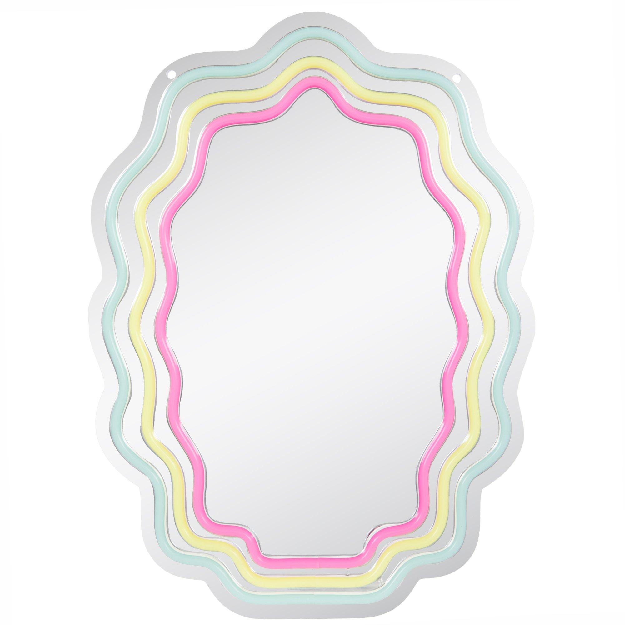 Wavy LED Neon Wall Mirror | Hobby Lobby | 2452969