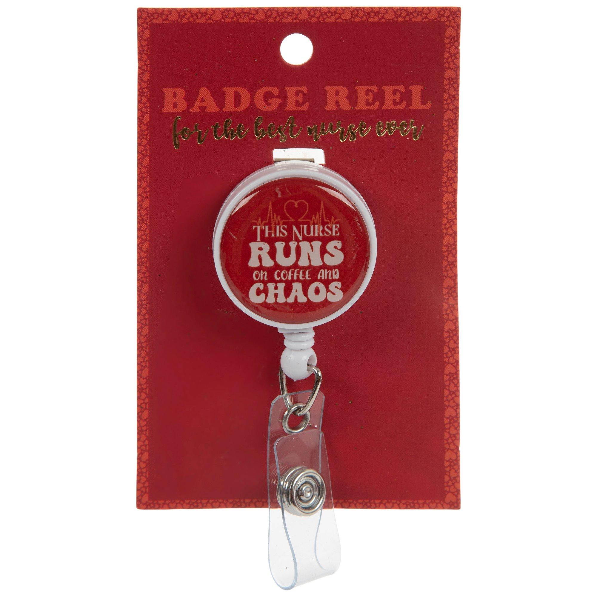 Nurse Coffee & Chaos Badge Reel | Hobby Lobby | 2456093
