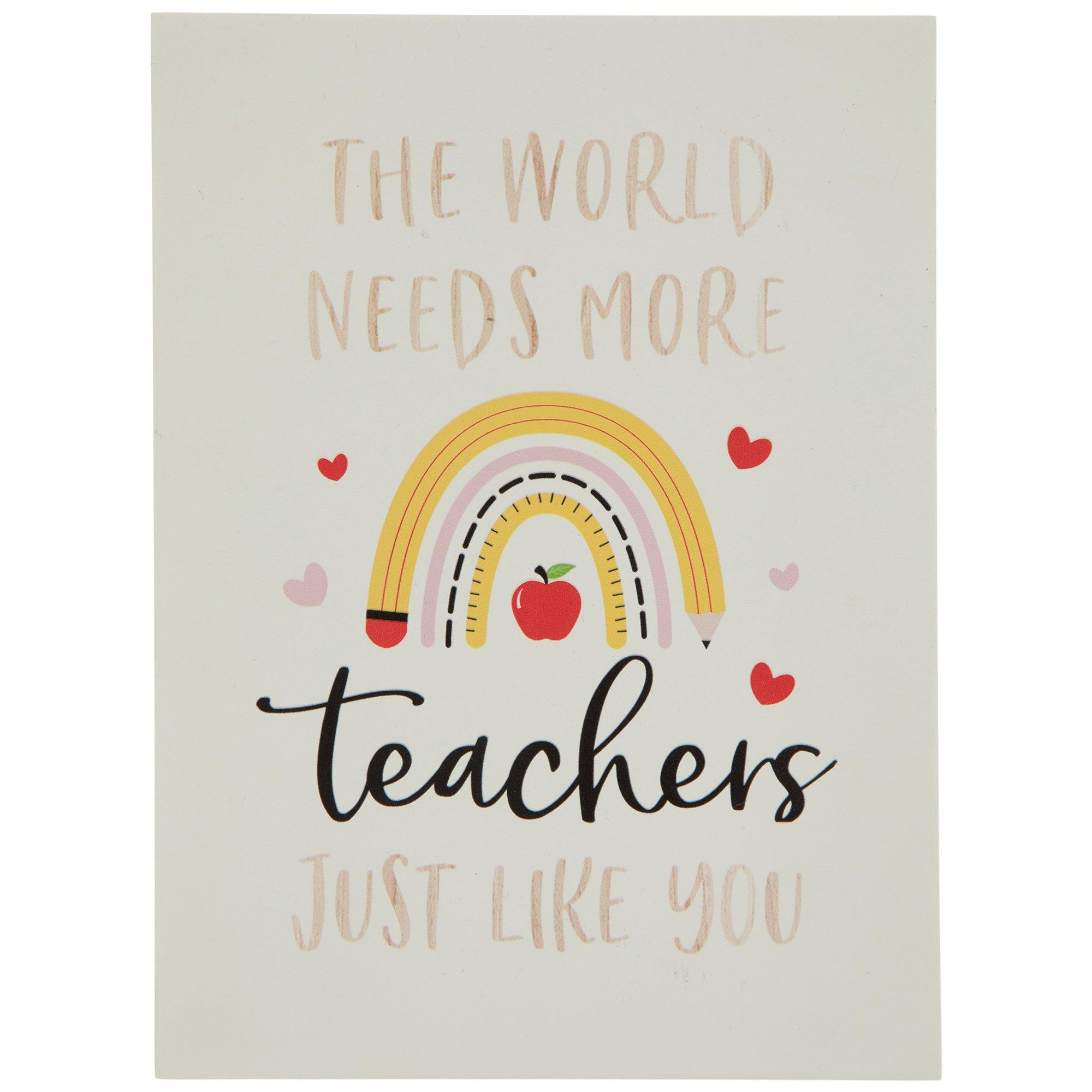 World Needs More Teachers Wood Wall Decor | Hobby Lobby | 2456366