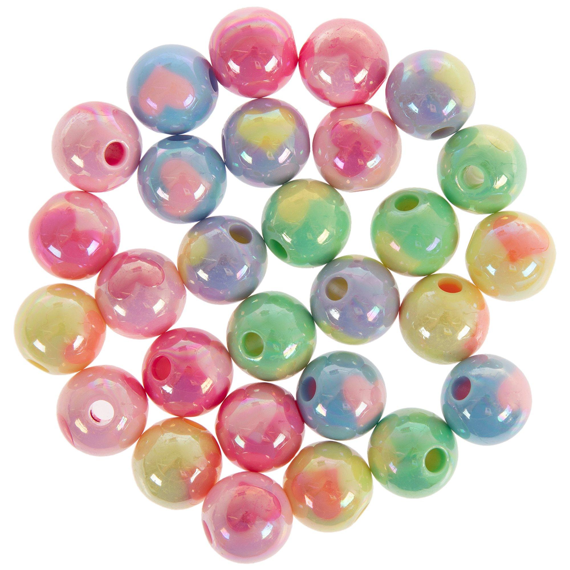 Bright Heart Round Beads | Hobby Lobby | 2458545